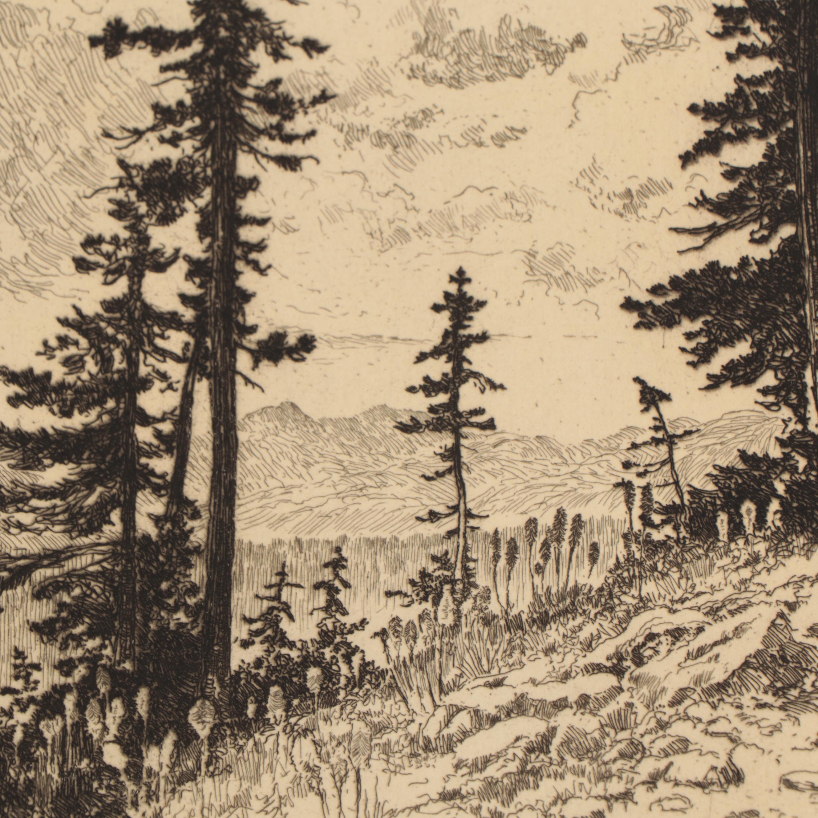 Lee Sturges Mountain Landscape Etchings, Circa 1920 | EBTH