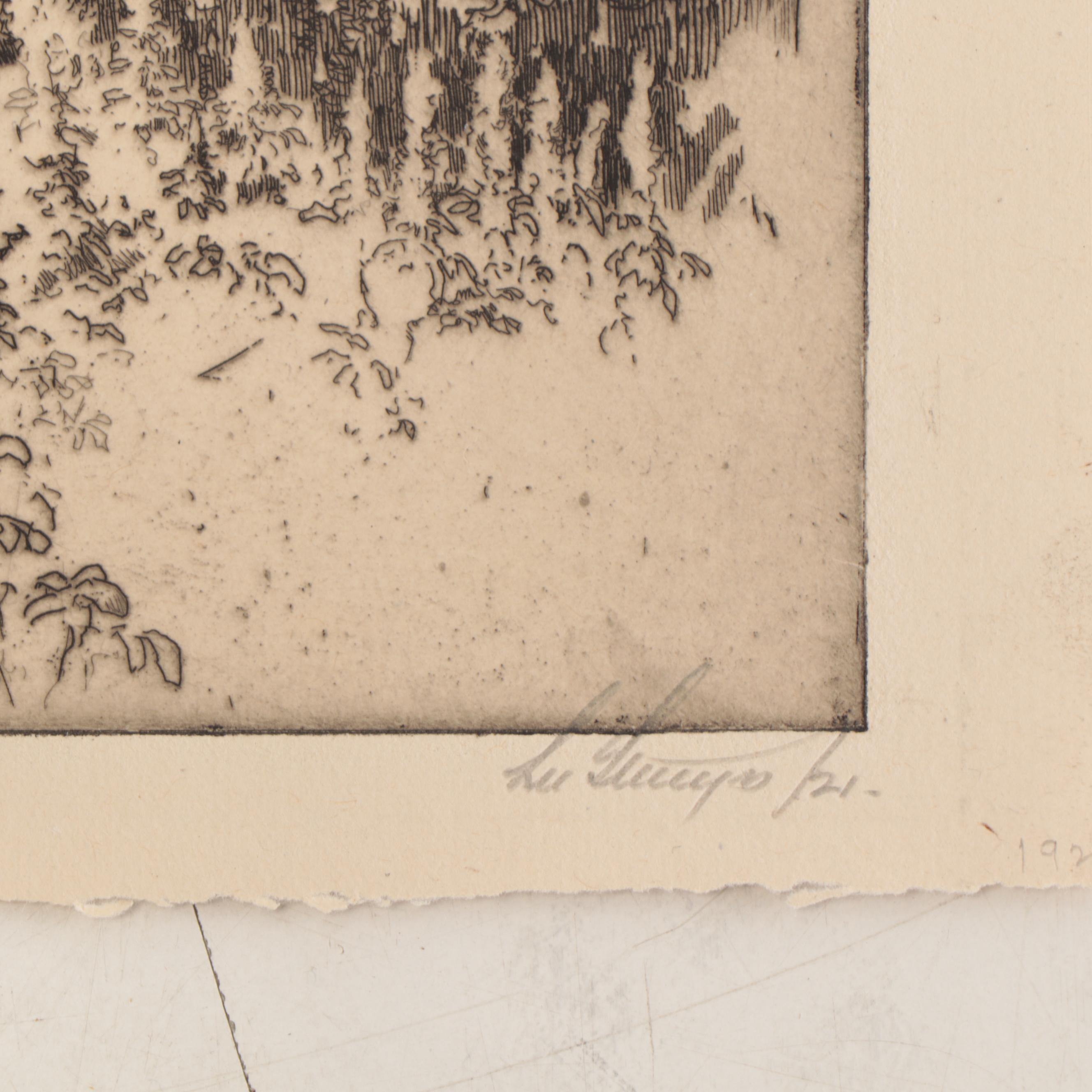 Lee Sturges Mountain Landscape Etchings, Circa 1920 | EBTH