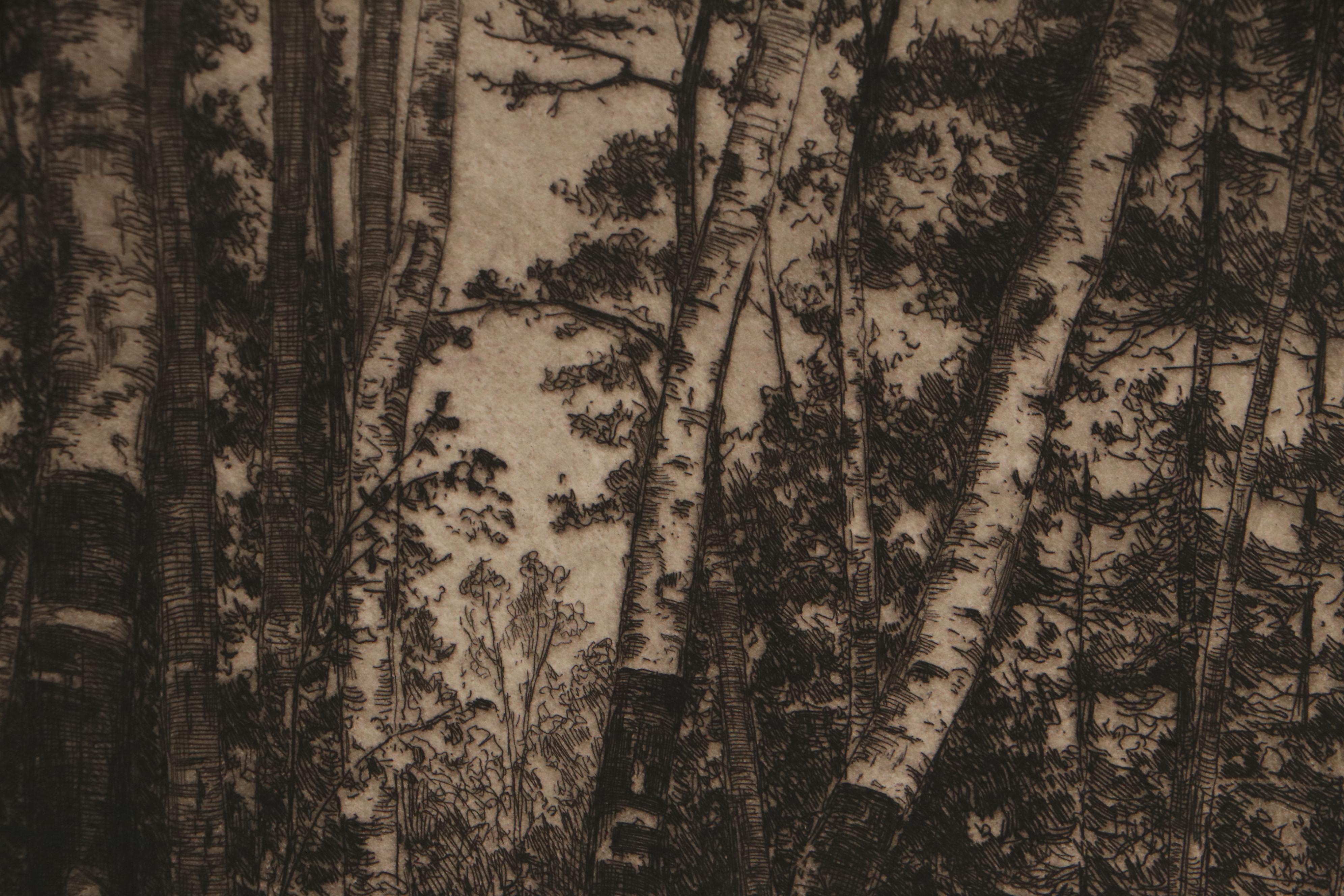 Lee Sturges Forest and Riverscape Etchings, Circa 1915 | EBTH