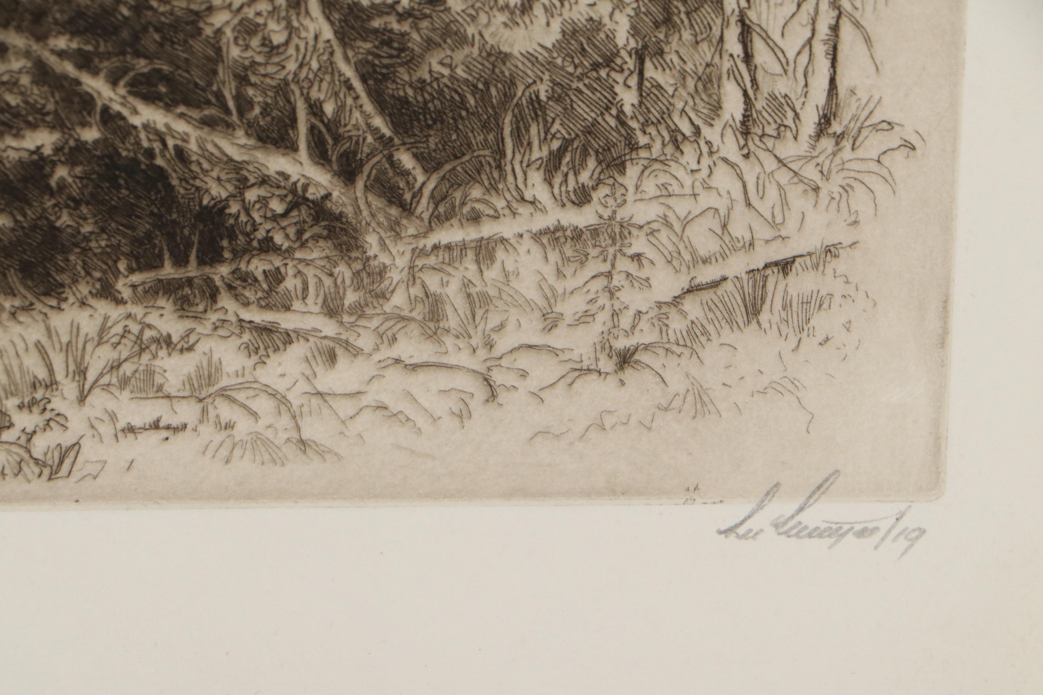 Lee Sturges Etchings Including "Stark Peak and Mount Wilbur," 1919 | EBTH