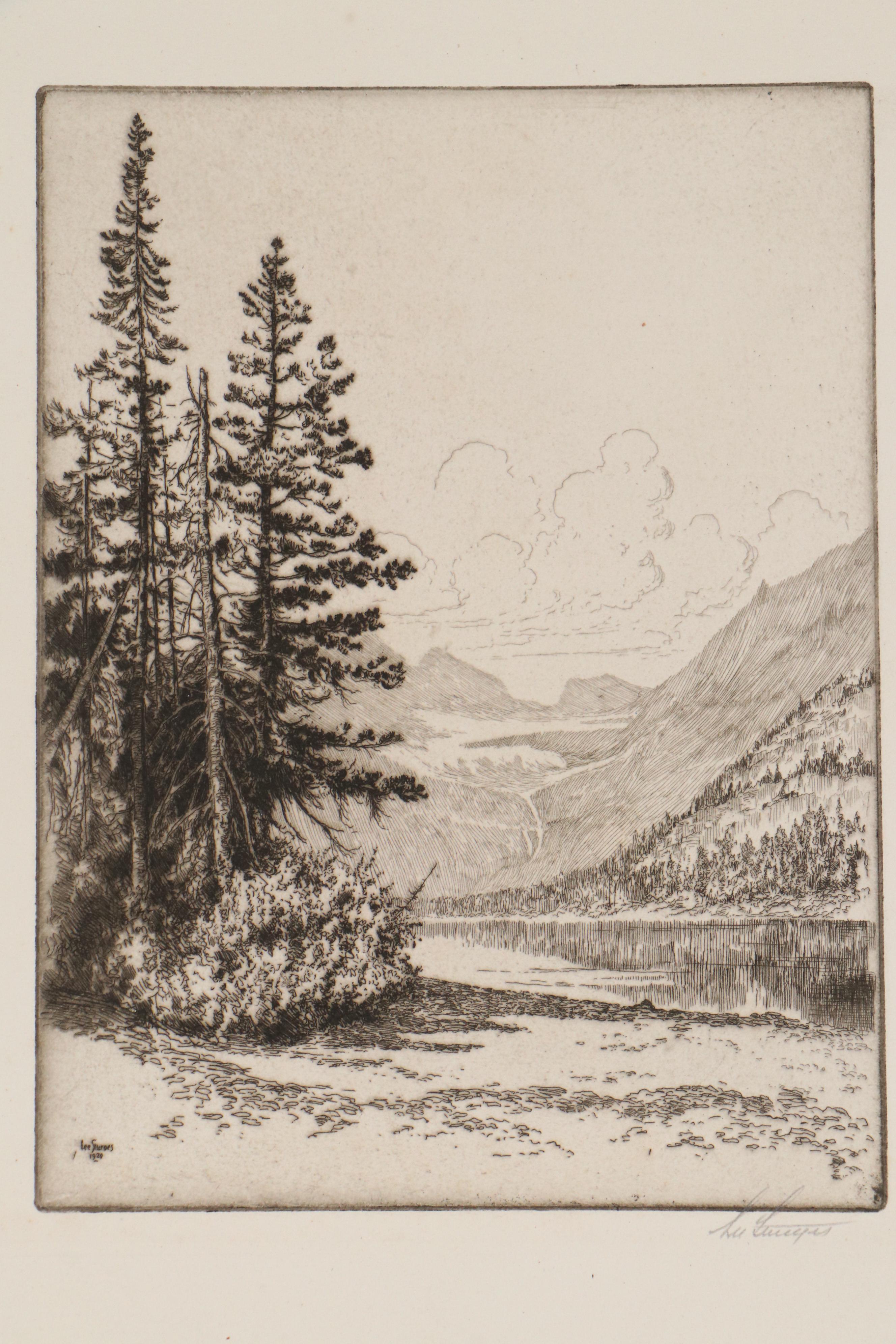 Lee Sturges Etchings Including "Stark Peak and Mount Wilbur," 1919 | EBTH