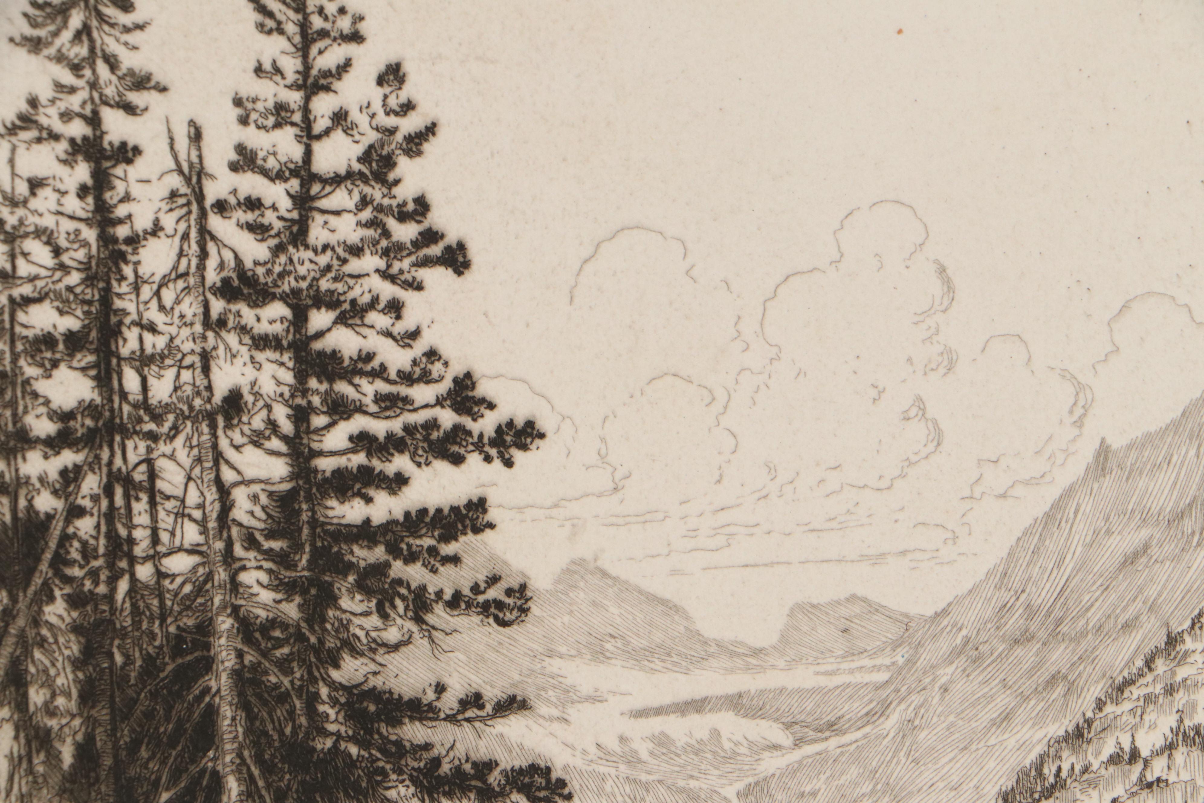Lee Sturges Etchings Including "Stark Peak and Mount Wilbur," 1919 | EBTH