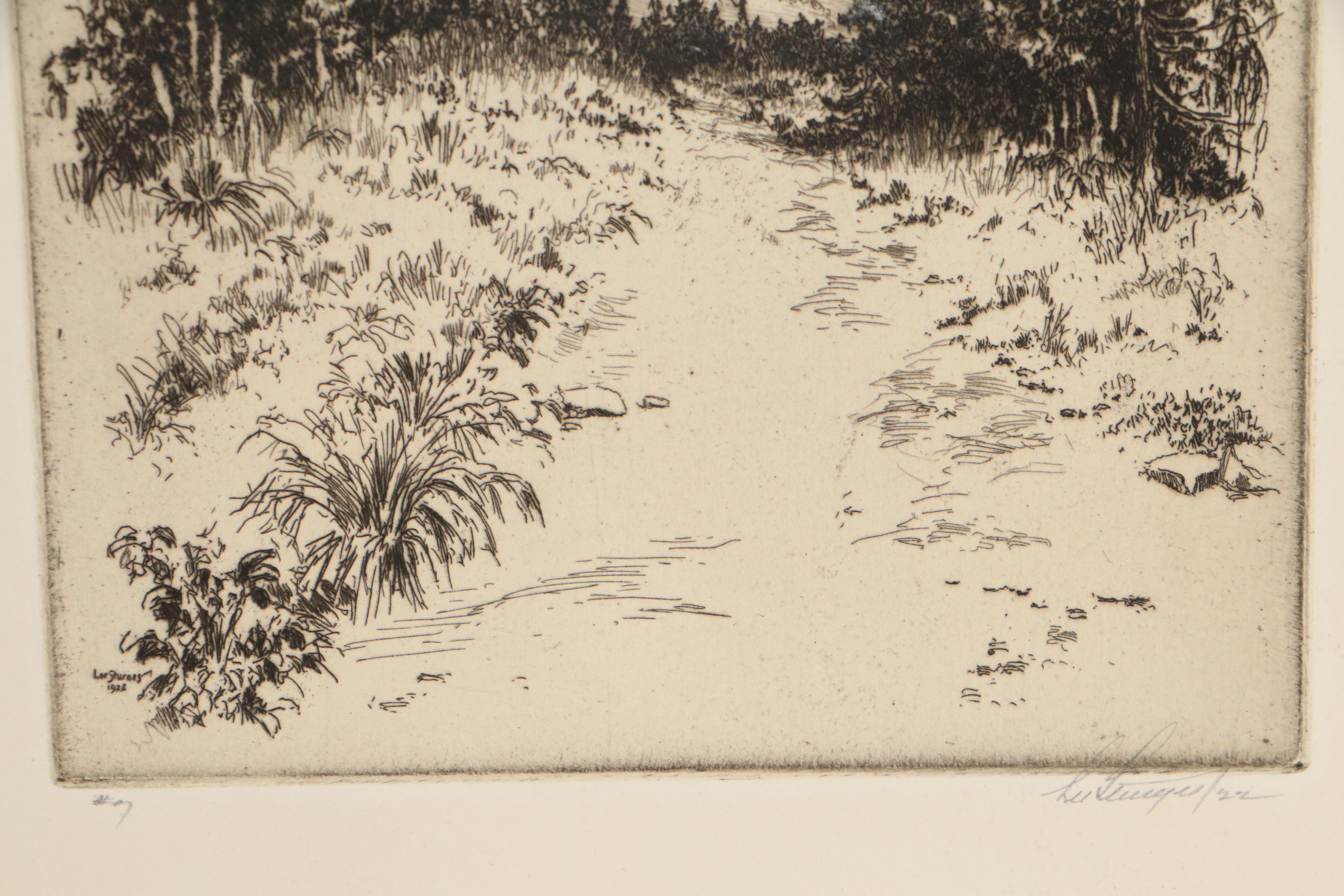Lee Sturges Etchings Including "Stark Peak and Mount Wilbur," 1919 | EBTH