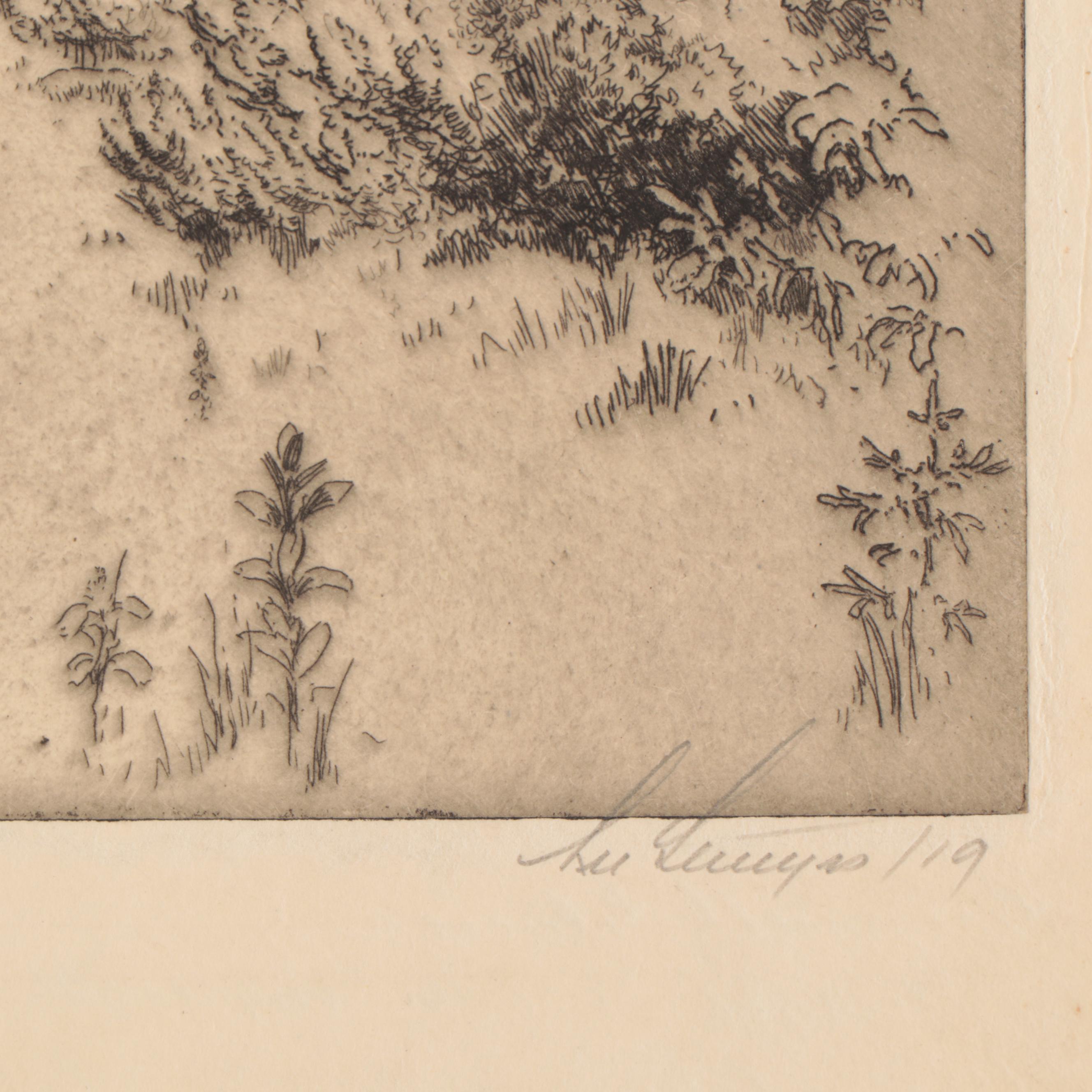 Lee Sturges Etchings Including "Three Sisters," 1941 | EBTH