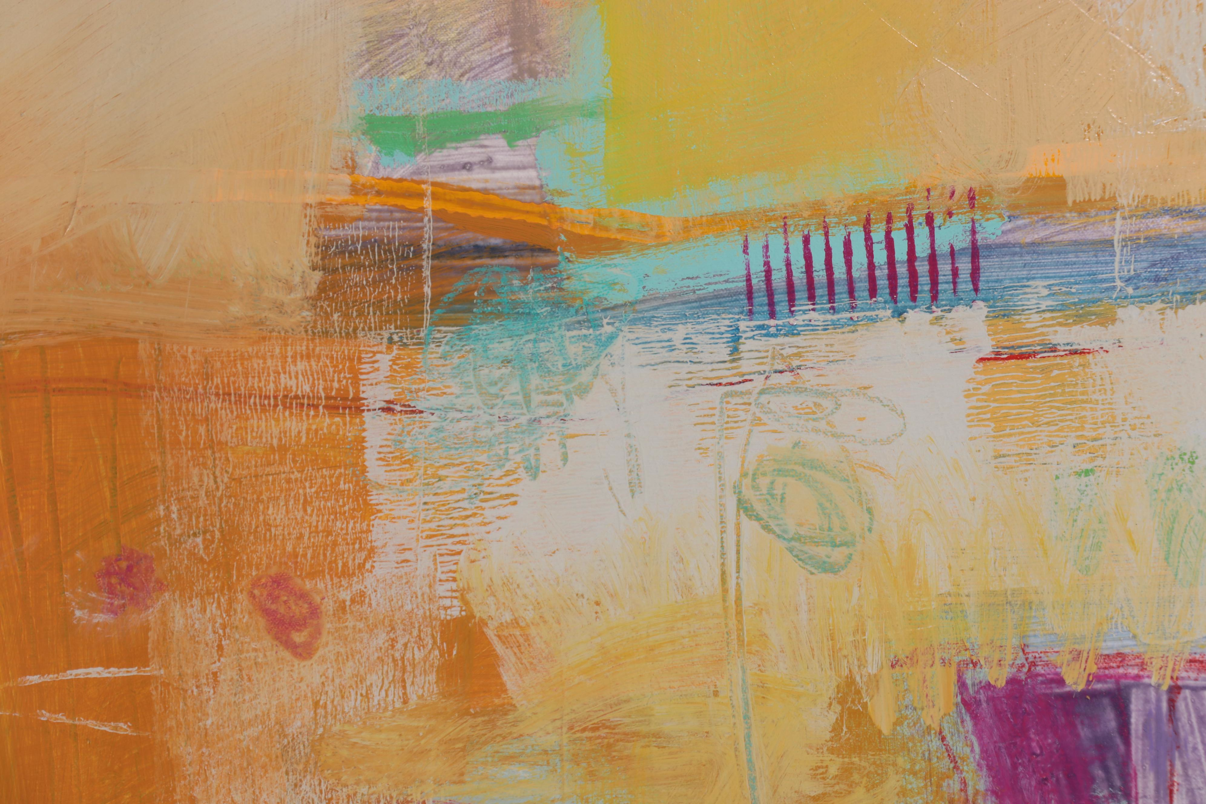 Ursula J. Brenner Large-Scale Abstract Mixed Media Painting, 21st ...