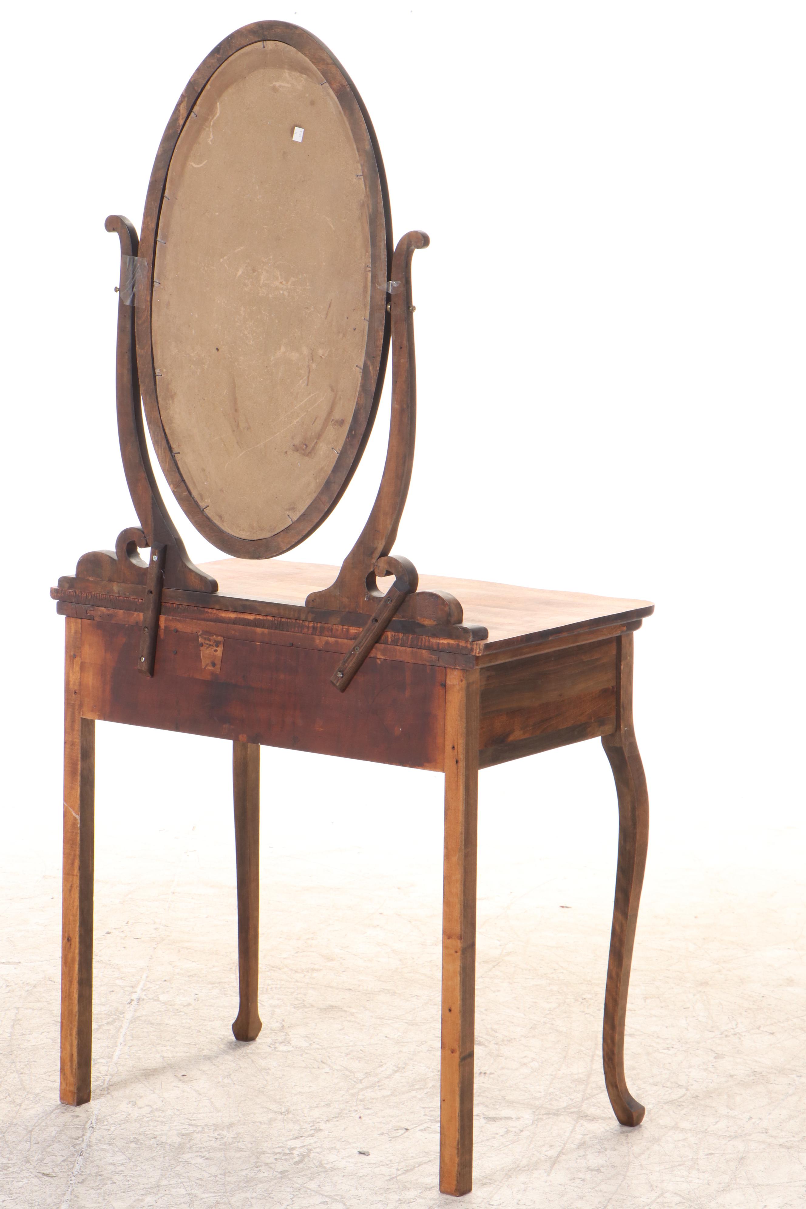 Colonial-Revival Birch Dressing Table, Early 20th Century | EBTH