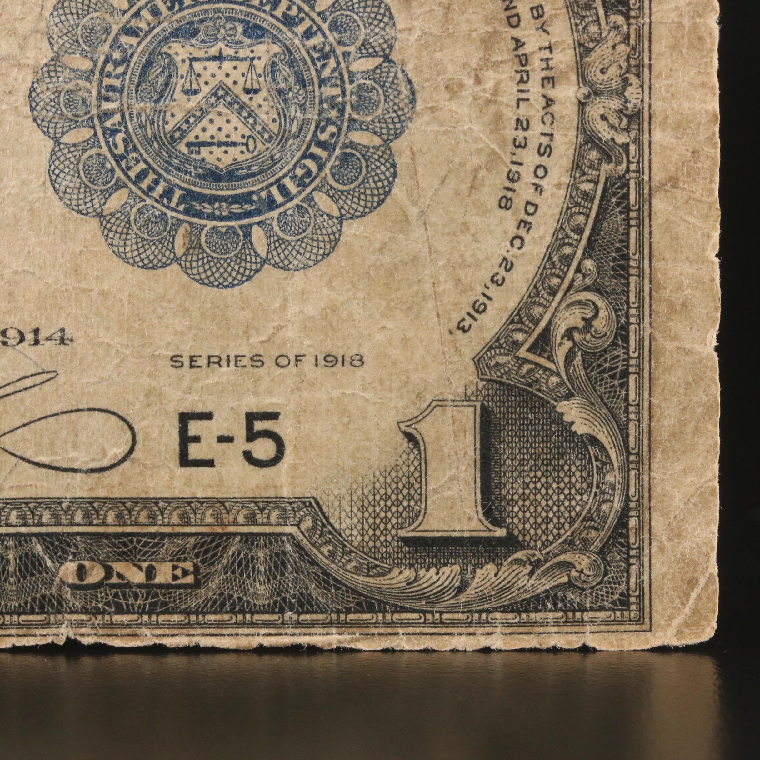 Series of 1918 $1 National Currency Note | EBTH