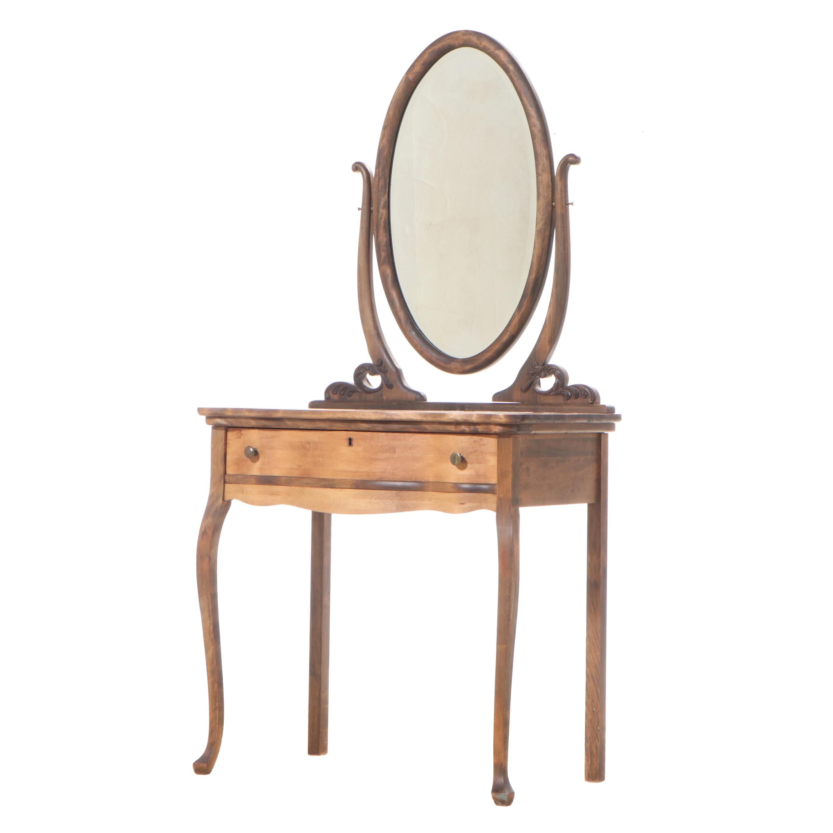 Colonial-Revival Birch Dressing Table, Early 20th Century | EBTH