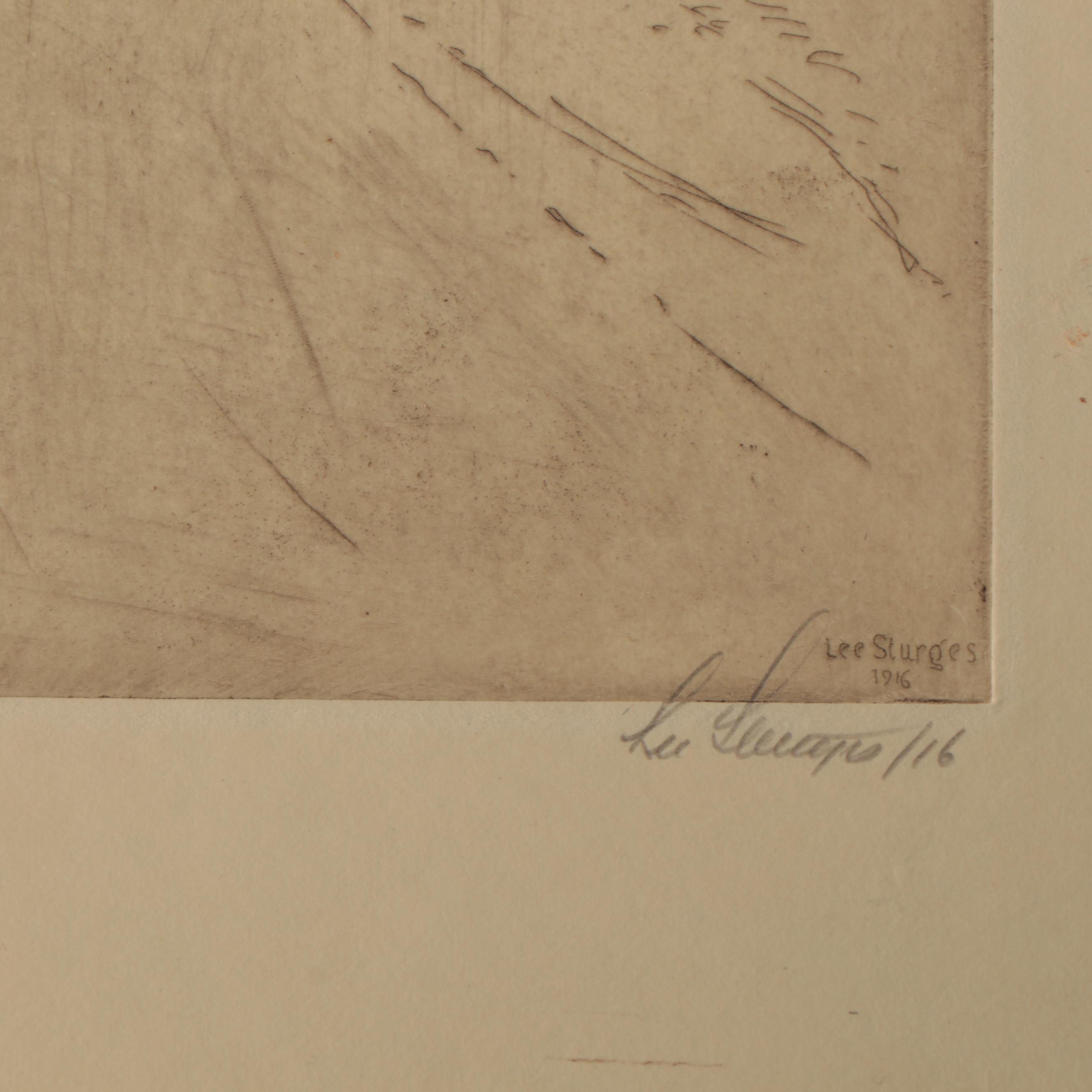 Lee Sturges Residential Landscape Etchings, Circa 1920 | EBTH