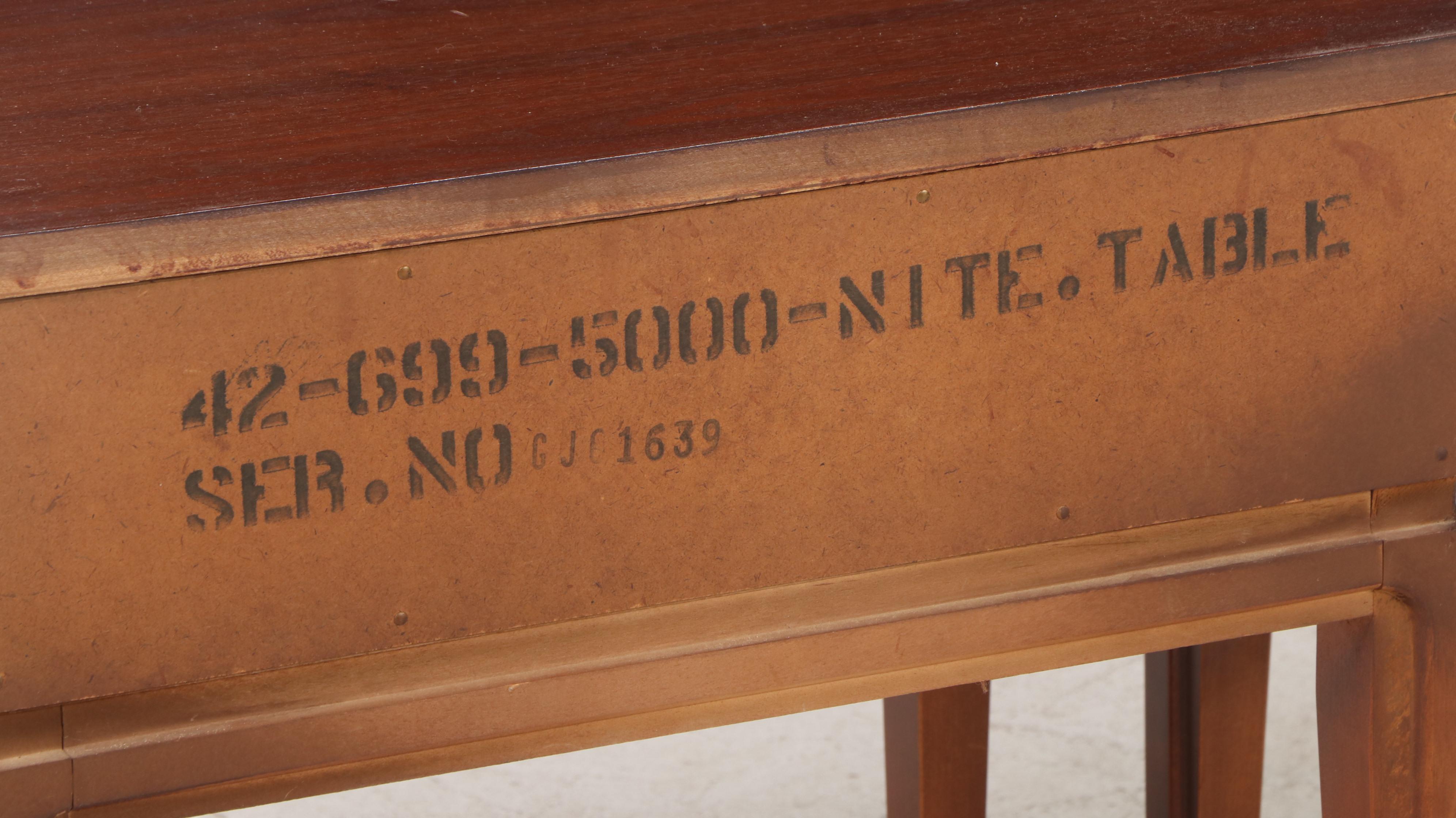 Pair of Basic-Witz Mid Century Modern Walnut End Tables | EBTH