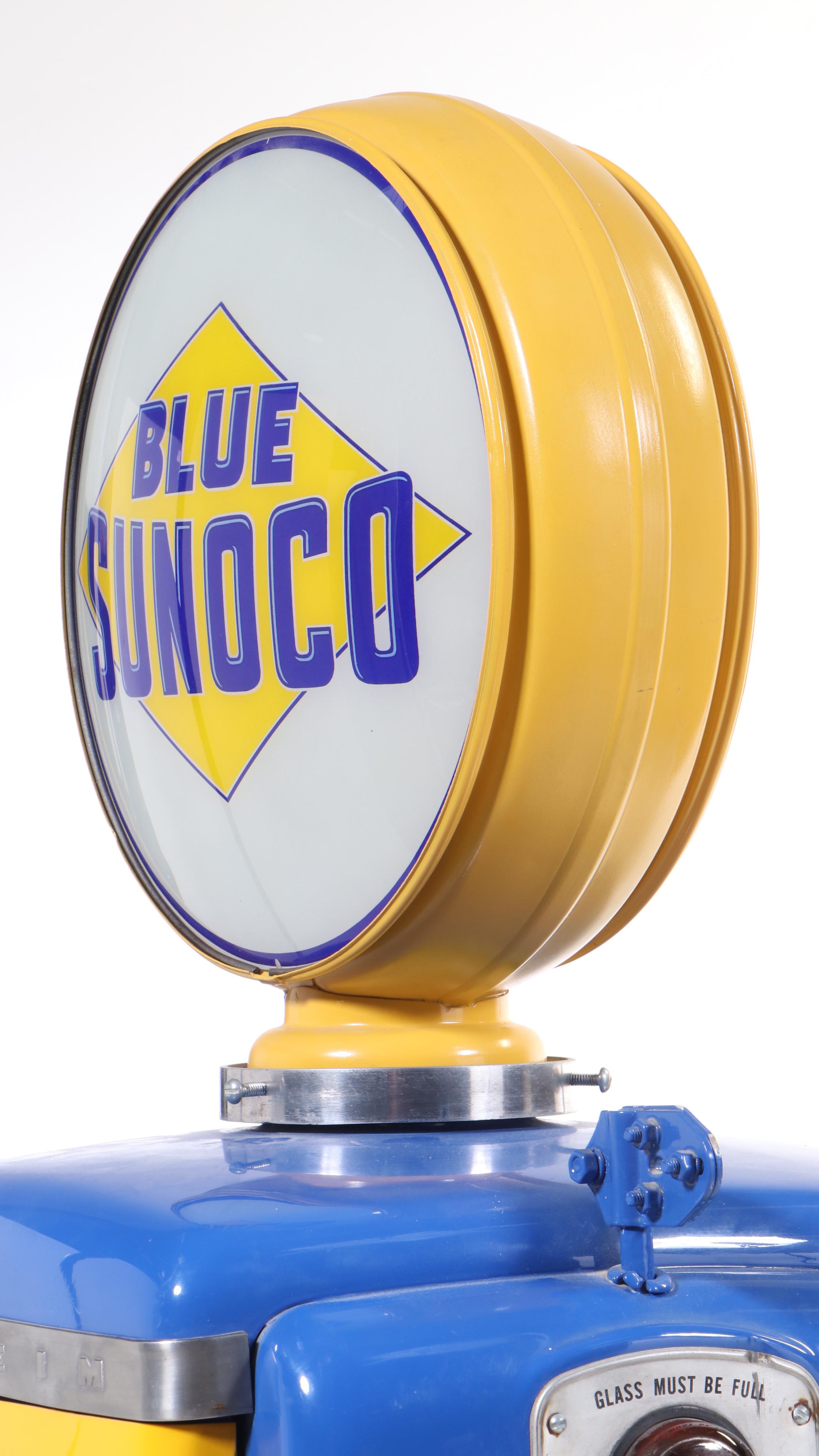 Tokheim Blue Sunoco Reproduction Double-Sided Gasoline Pump | EBTH