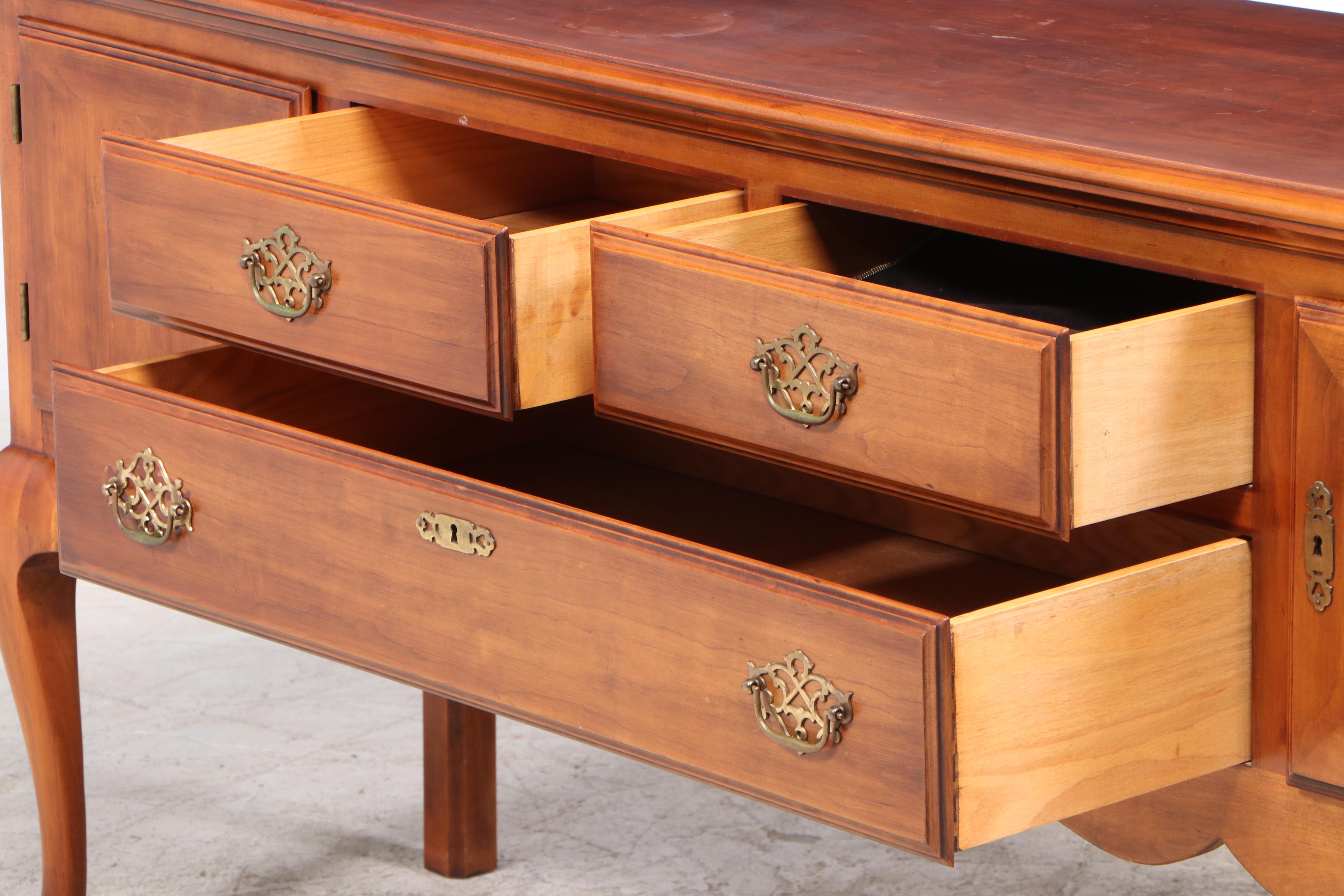 Statton "Trutype Americana" Queen Anne Style Cherrywood Sideboard | EBTH