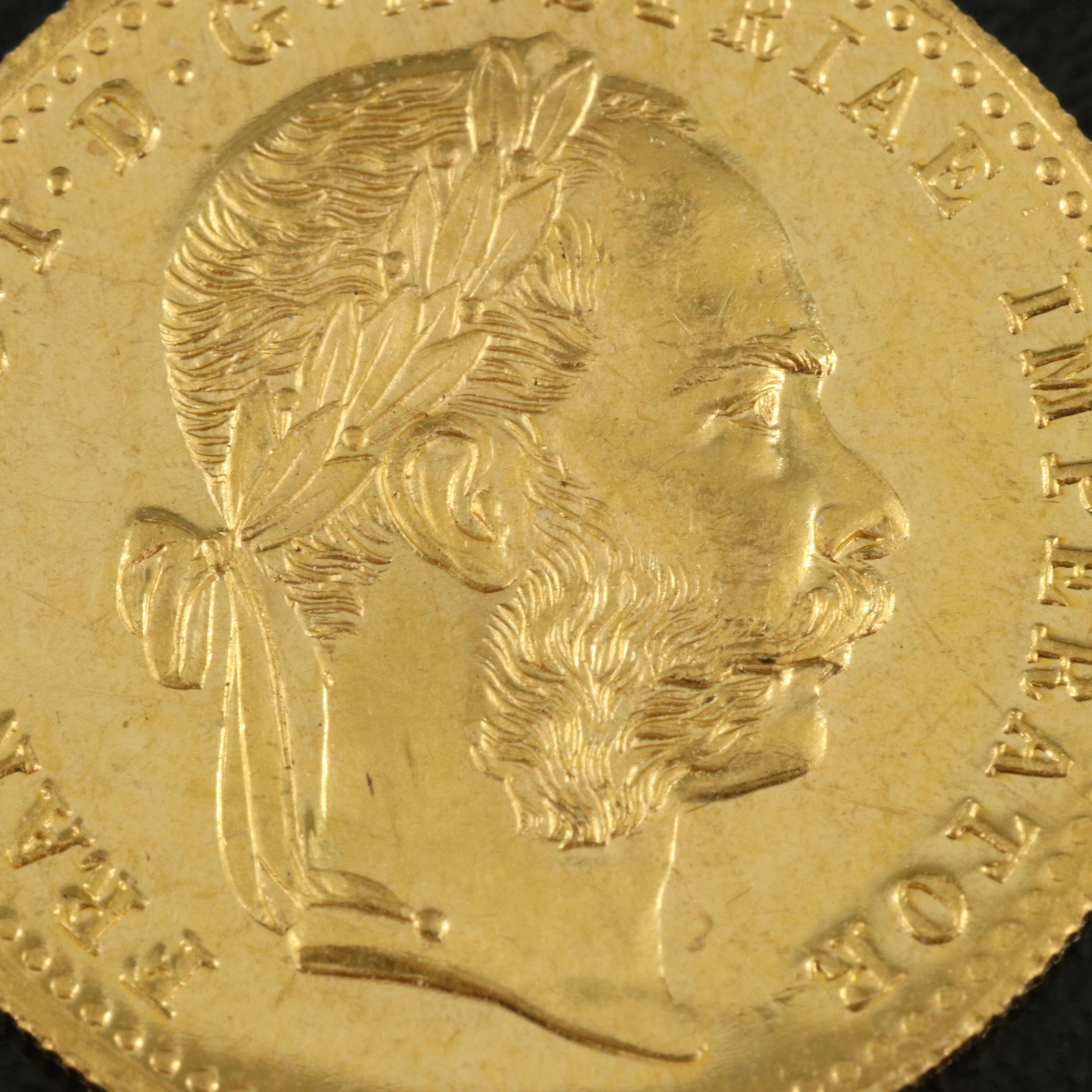 1915 Austrian One Ducat Gold Coin Re-strike | EBTH