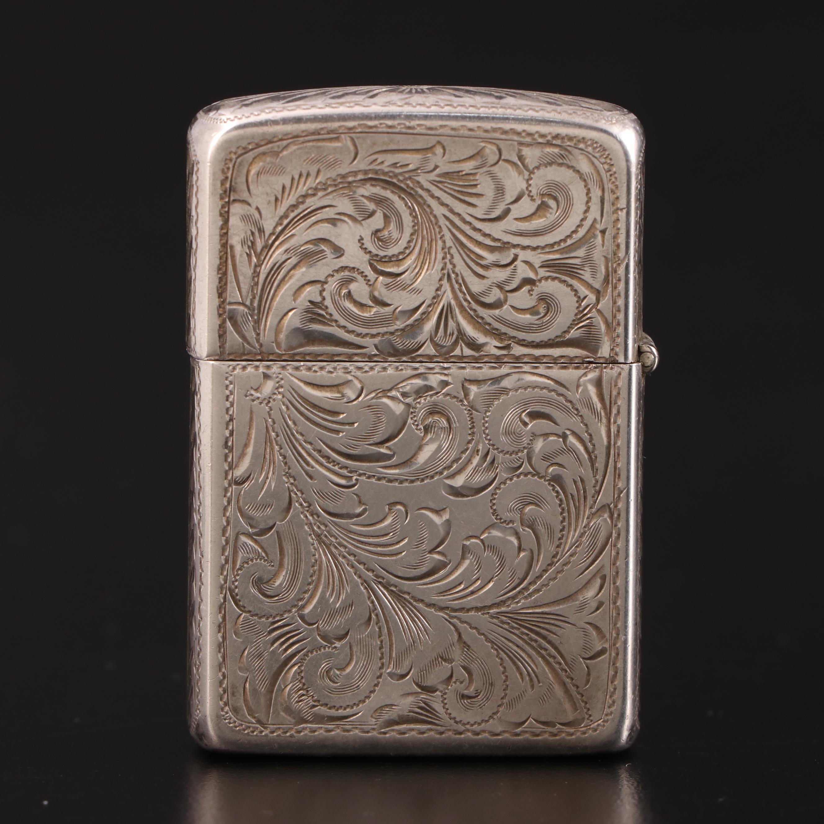 Zippo Western Sterling Silver Lighter Cover | EBTH