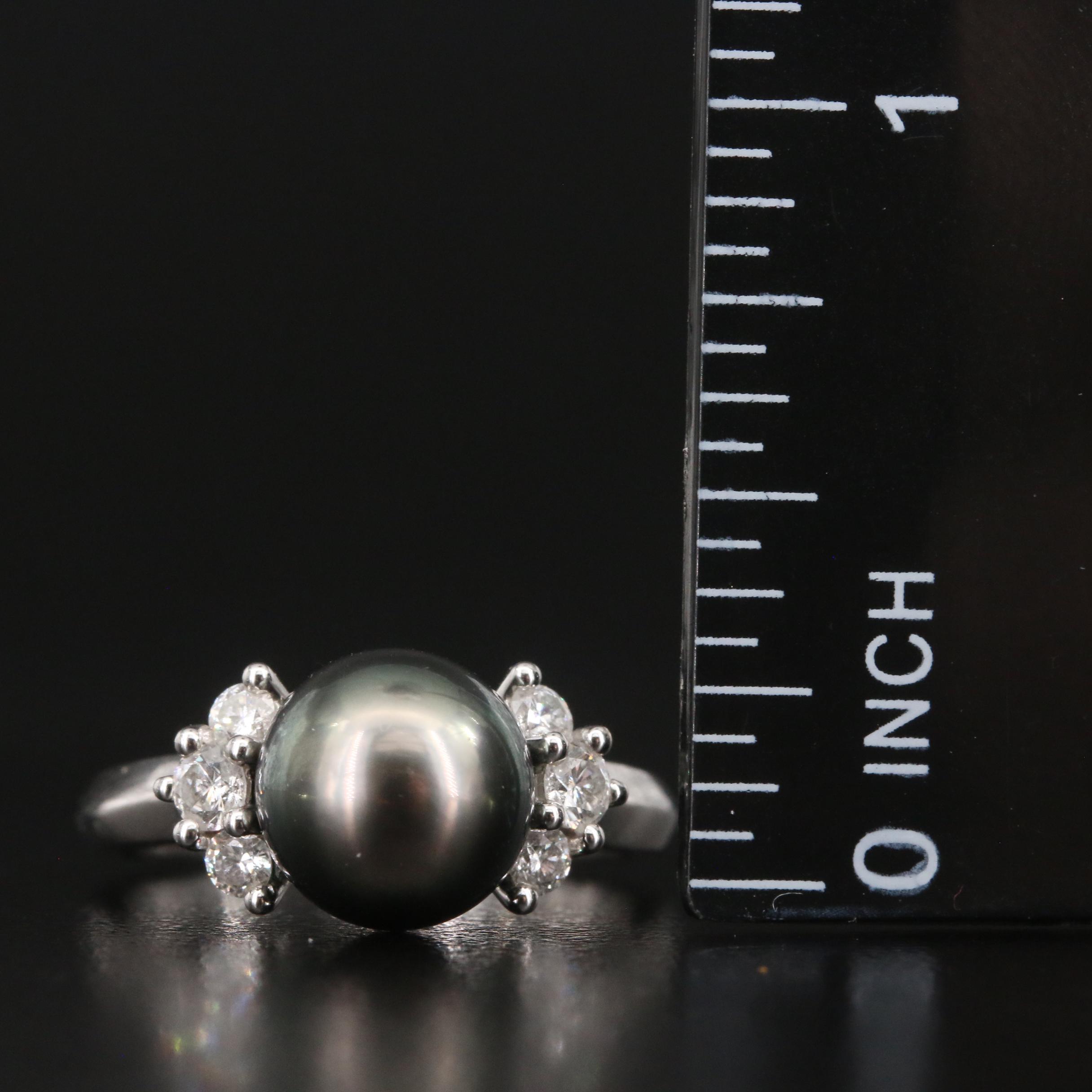 Mikimoto 18K Pearl and Diamond Ring | EBTH