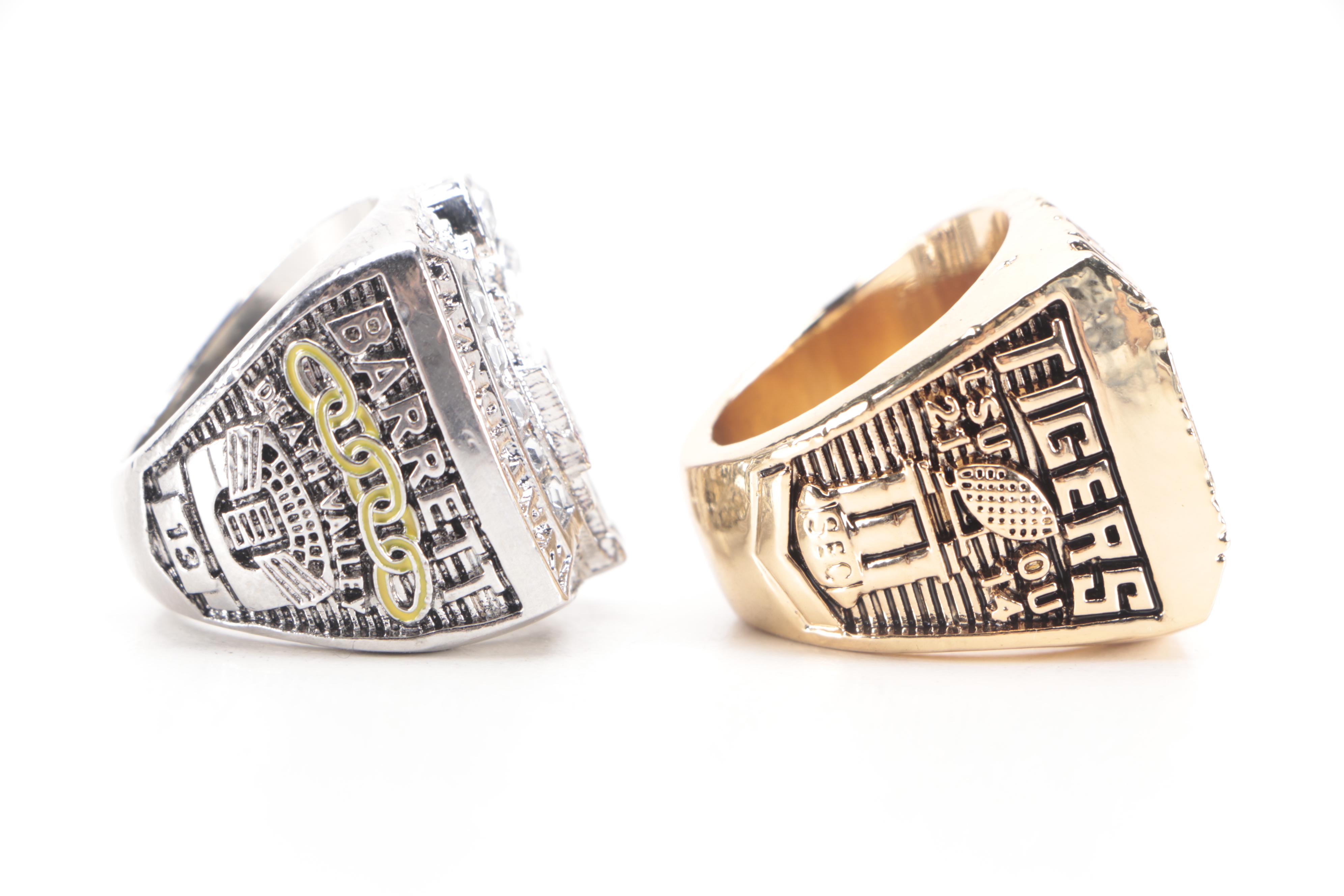 LSU Replica National Championship Rings With Burrow Personalized Ring ...