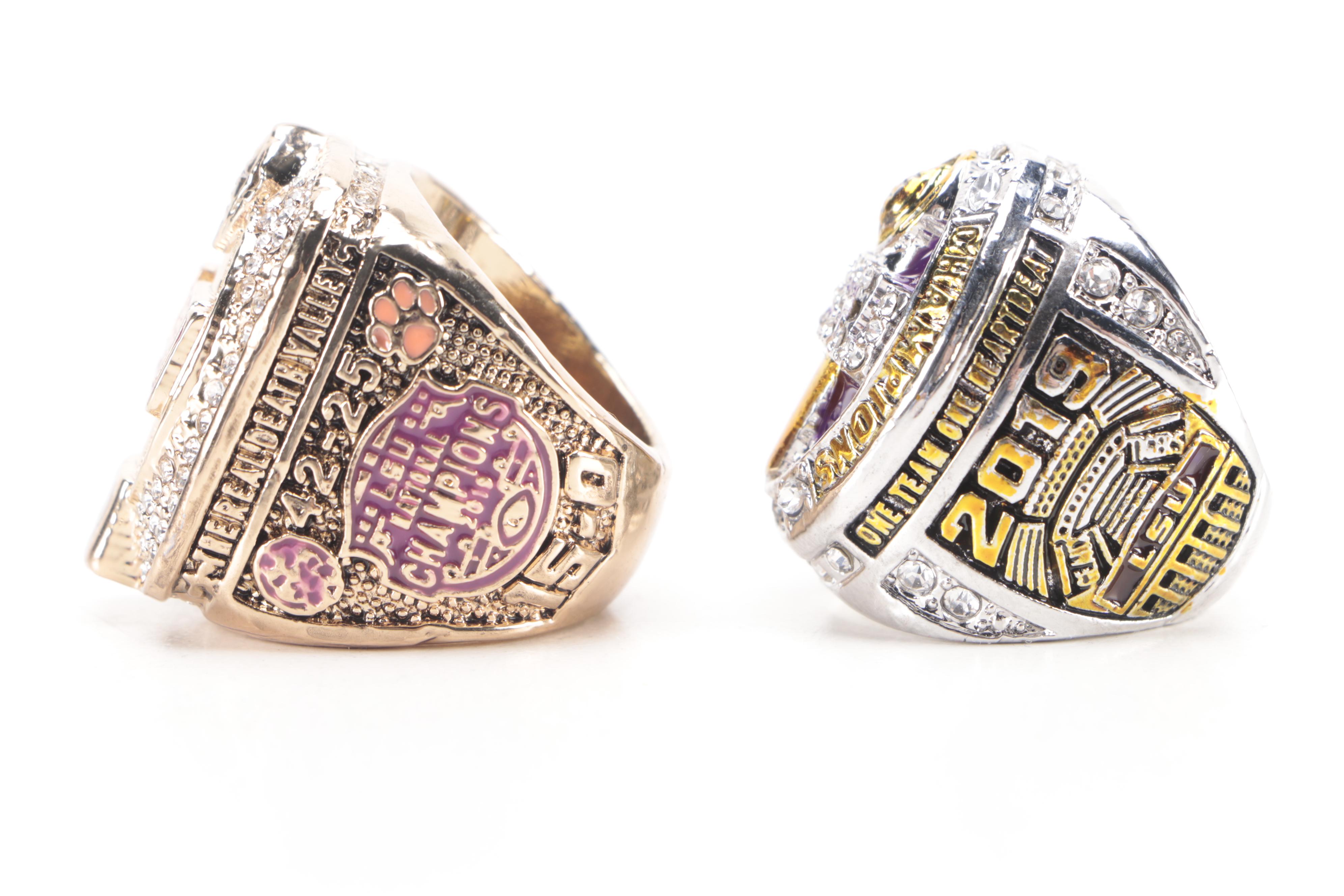 LSU Replica National Championship Rings With Burrow Personalized Ring ...