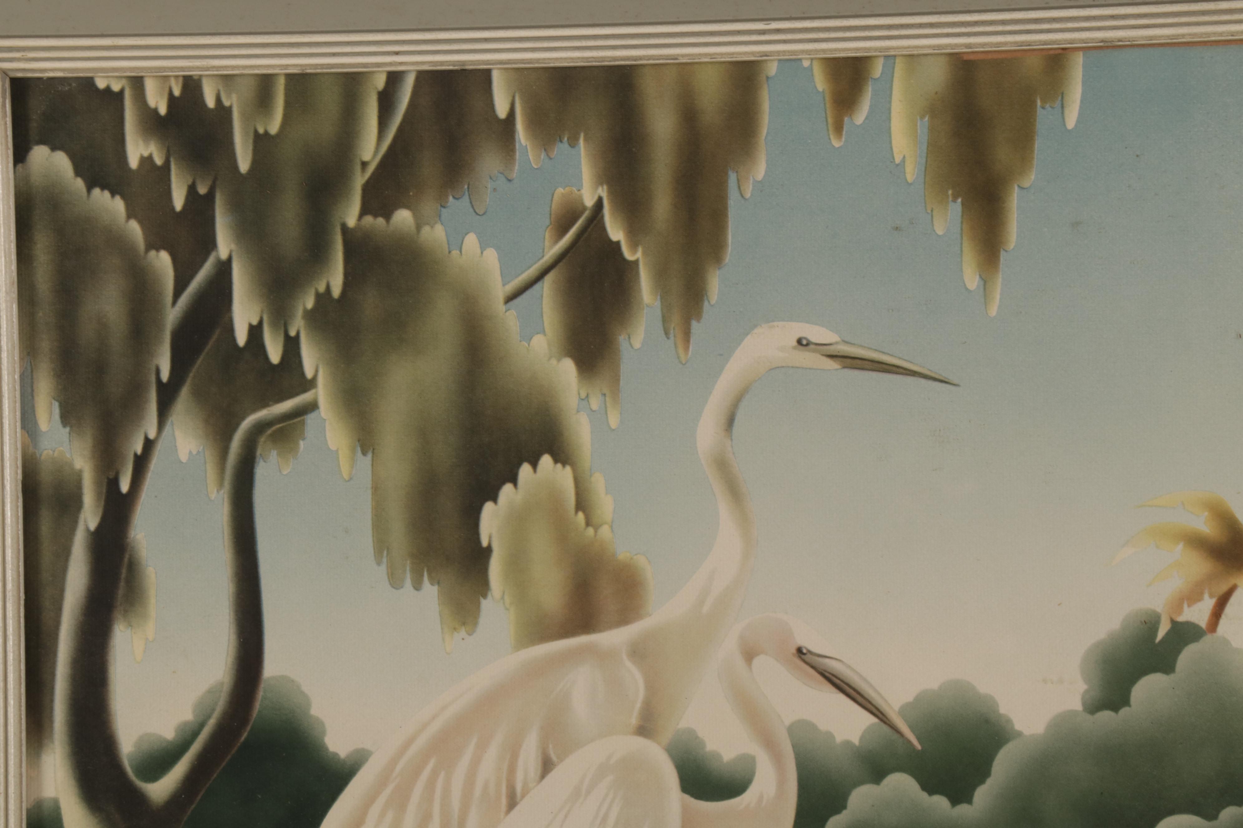 Turner Manufacturing Co. Offset Lithographs of Wading Birds | EBTH