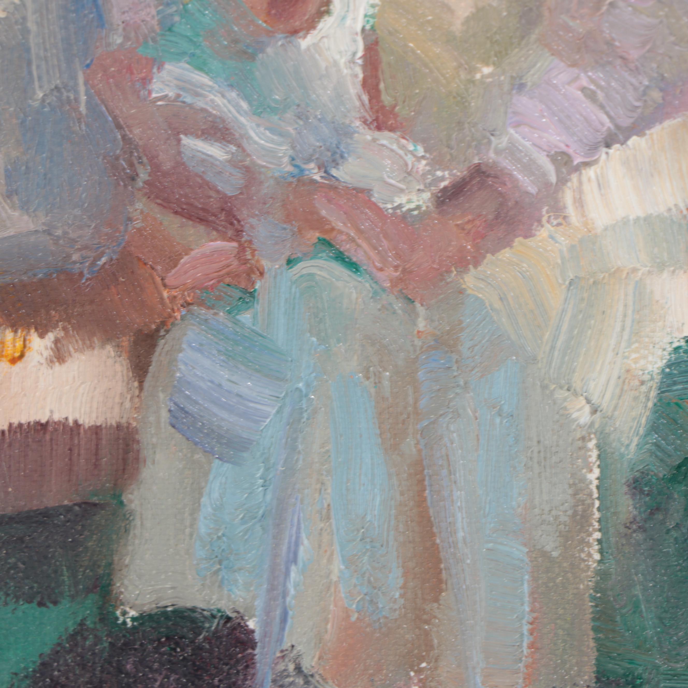 Sally Rosenbaum Oil Painting of Seated Figure, 21st Century | EBTH