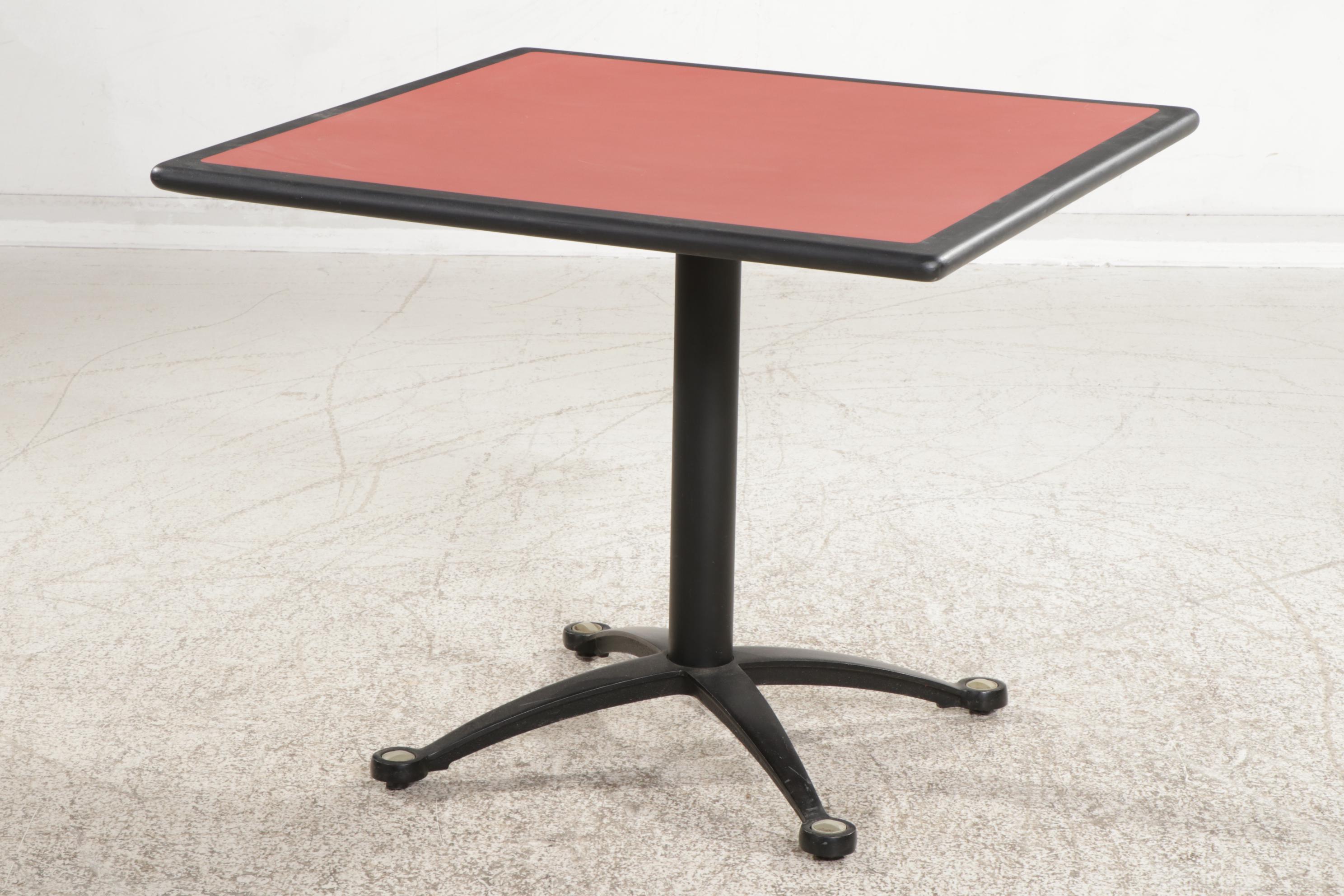 Falcon 36-Inch Square Multi-Purpose Table with Metal Base, 21st Century ...