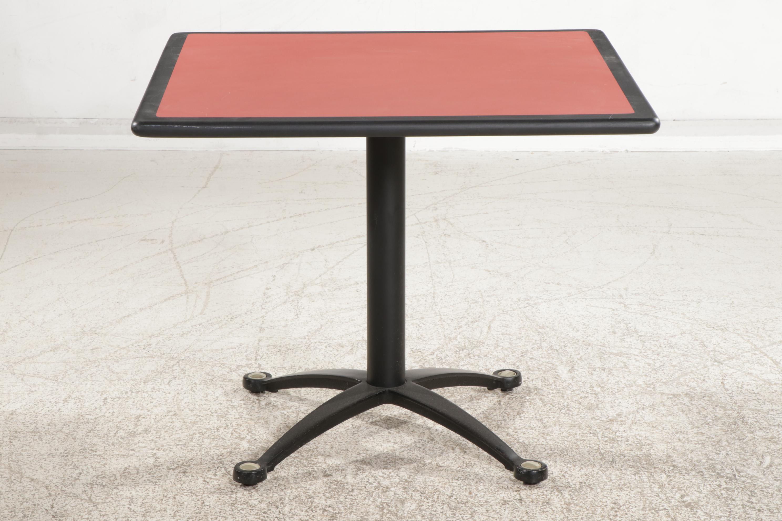 Falcon 36-Inch Square Multi-Purpose Table with Metal Base, 21st Century ...