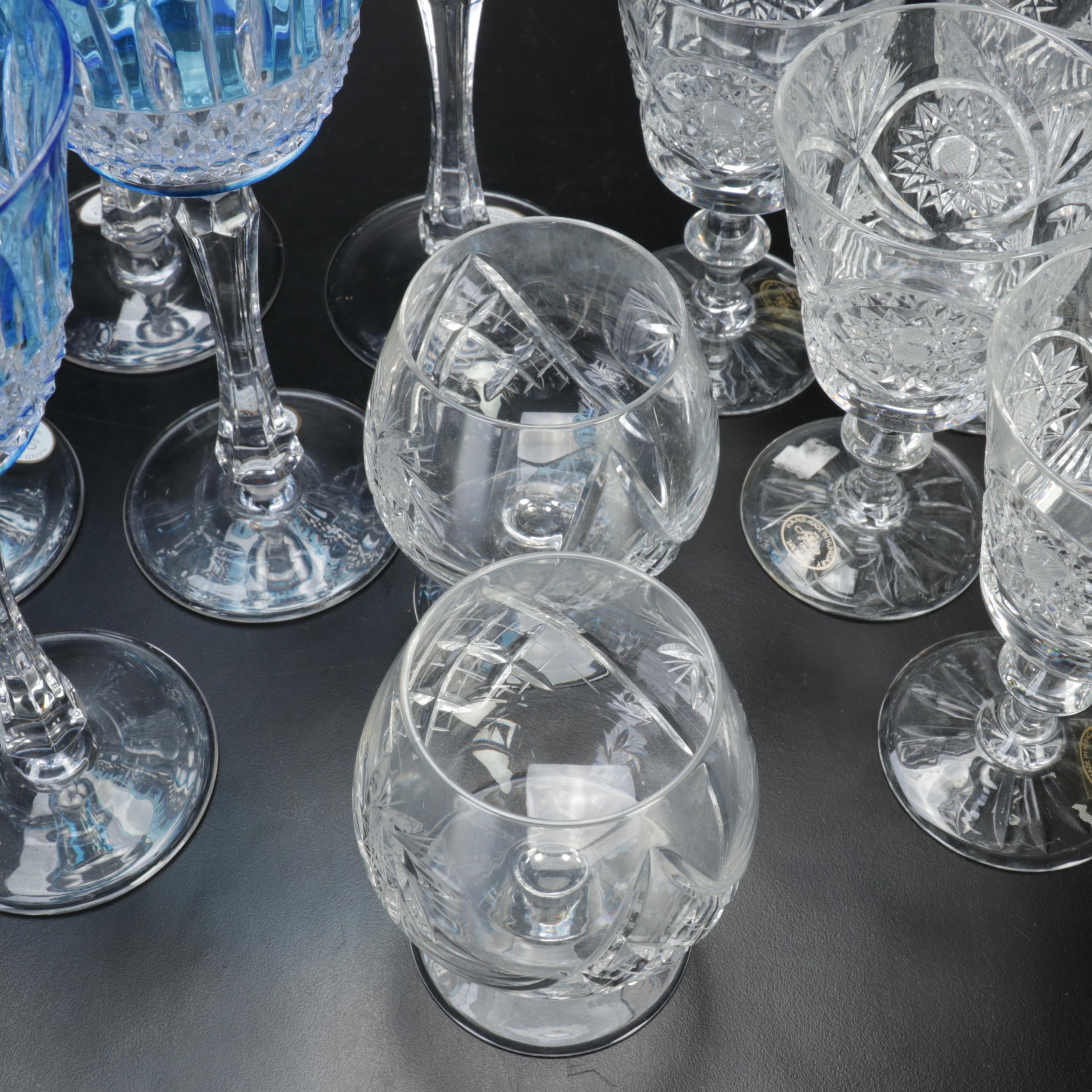 Ajka Crystal "St. Louis" Stemware, Cut-to-Clear Crystal Bell, and More ...