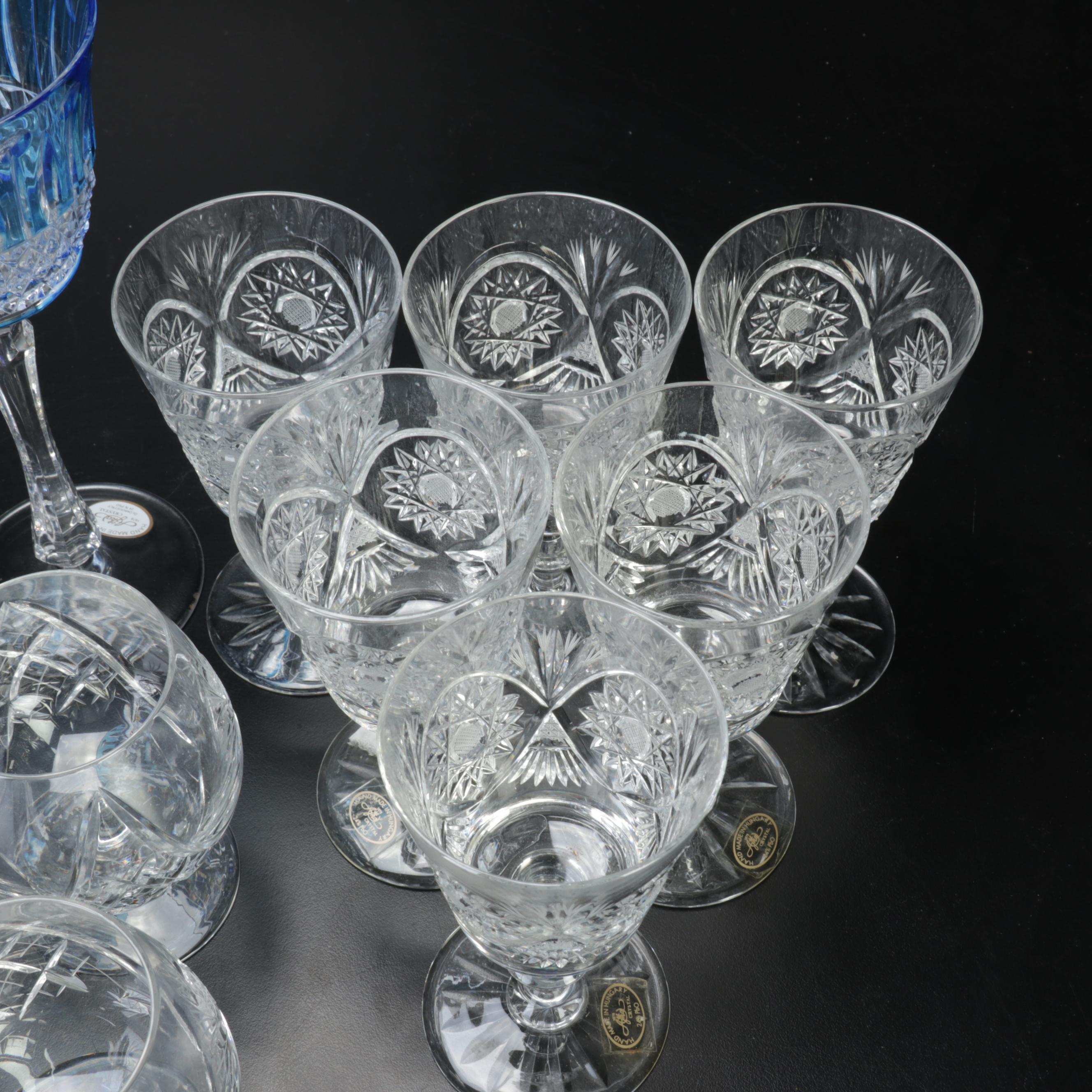 Ajka Crystal "St. Louis" Stemware, Cut-to-Clear Crystal Bell, and More ...
