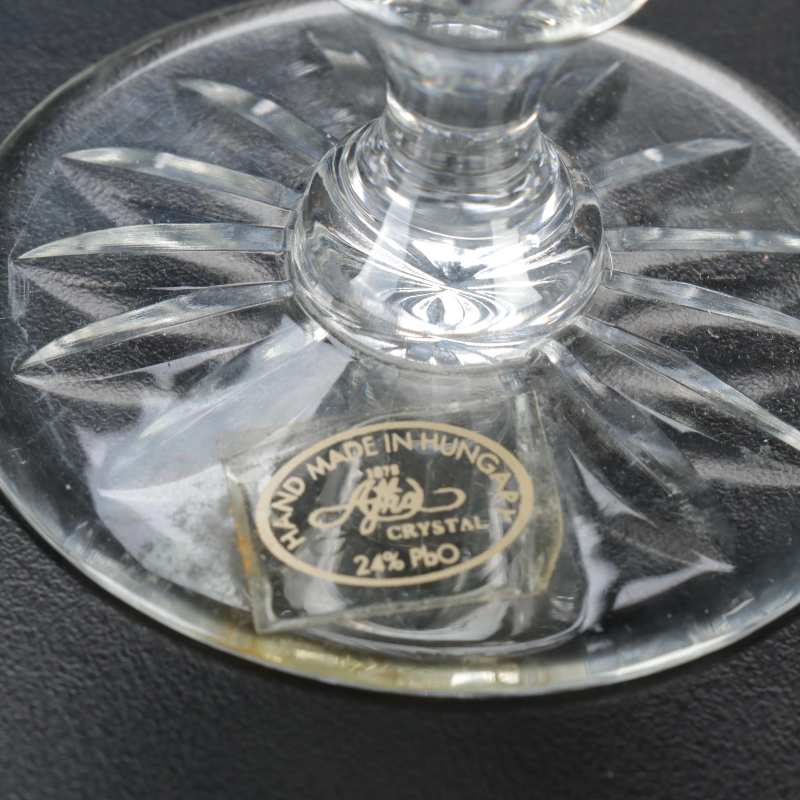 Ajka Crystal "St. Louis" Stemware, Cut-to-Clear Crystal Bell, and More ...