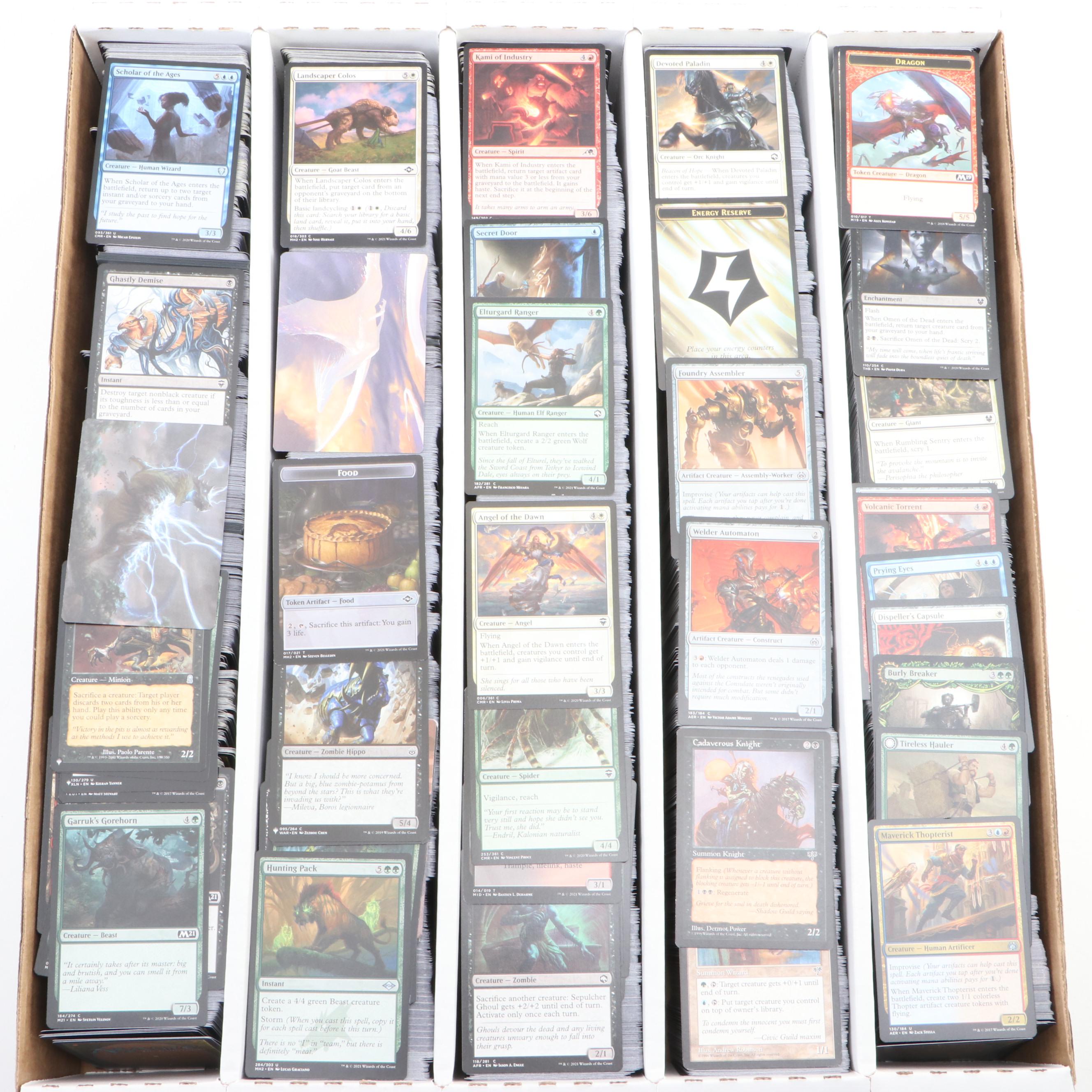 Magic: The Gathering Trading Cards with Uncommon Cards and Playmats ...