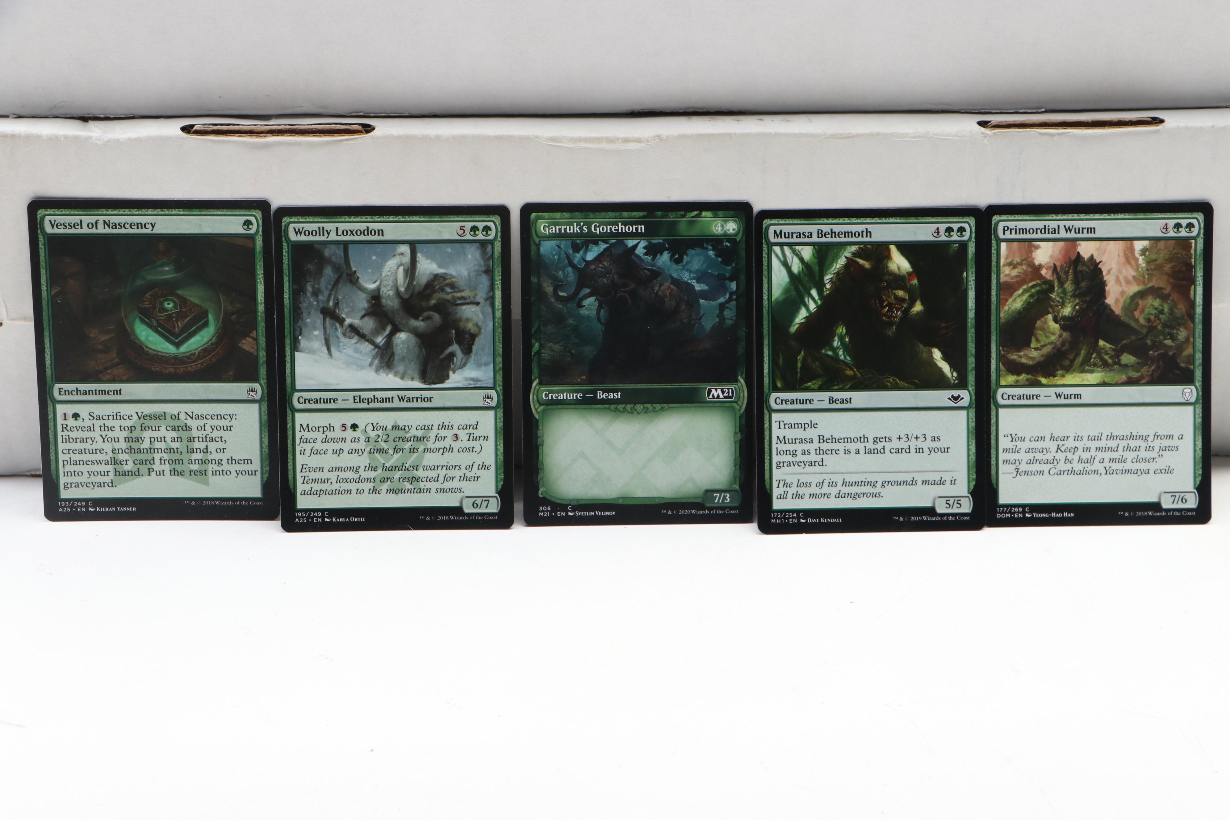 Magic: The Gathering Trading Cards with Uncommon Cards and Playmats ...