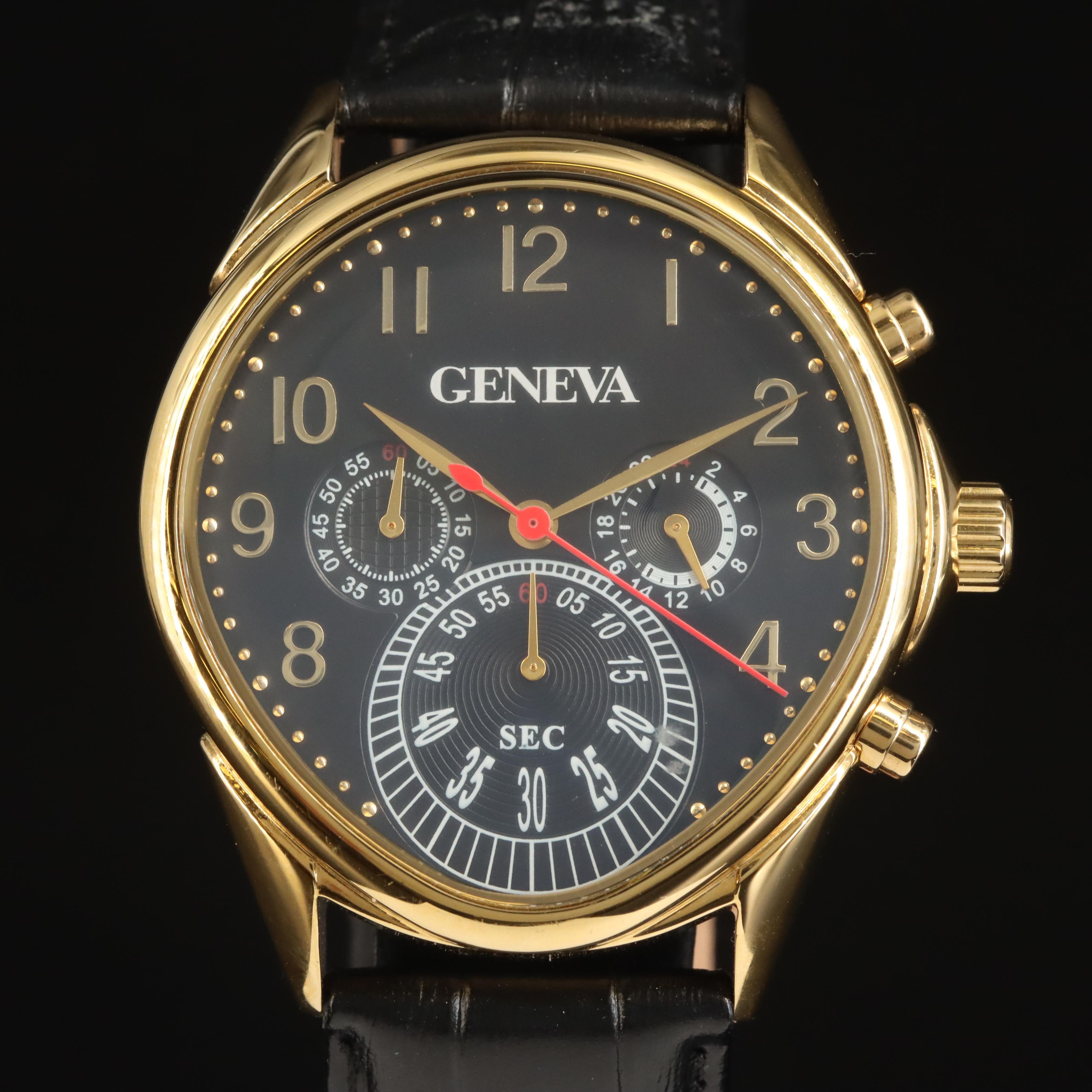 Geneva Quartz Chronograph Wristwatch | EBTH