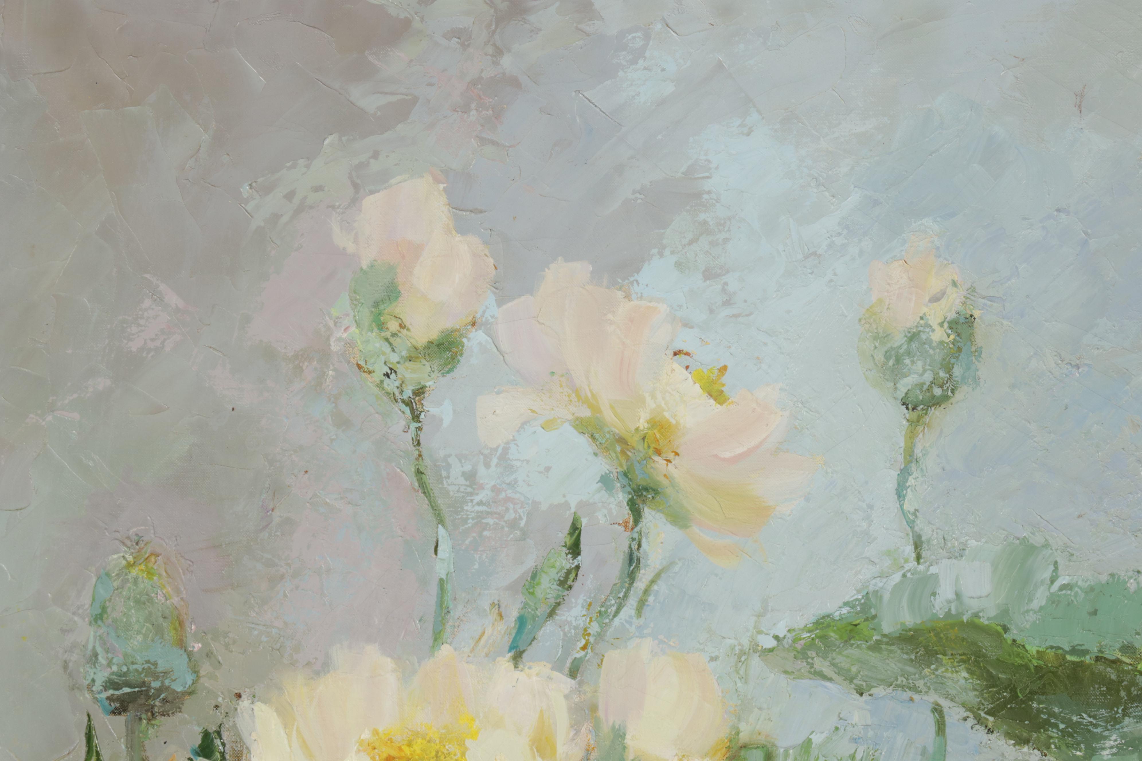 Hahn Vidal Still Life Oil Painting "Before the Rain," 1968 | EBTH