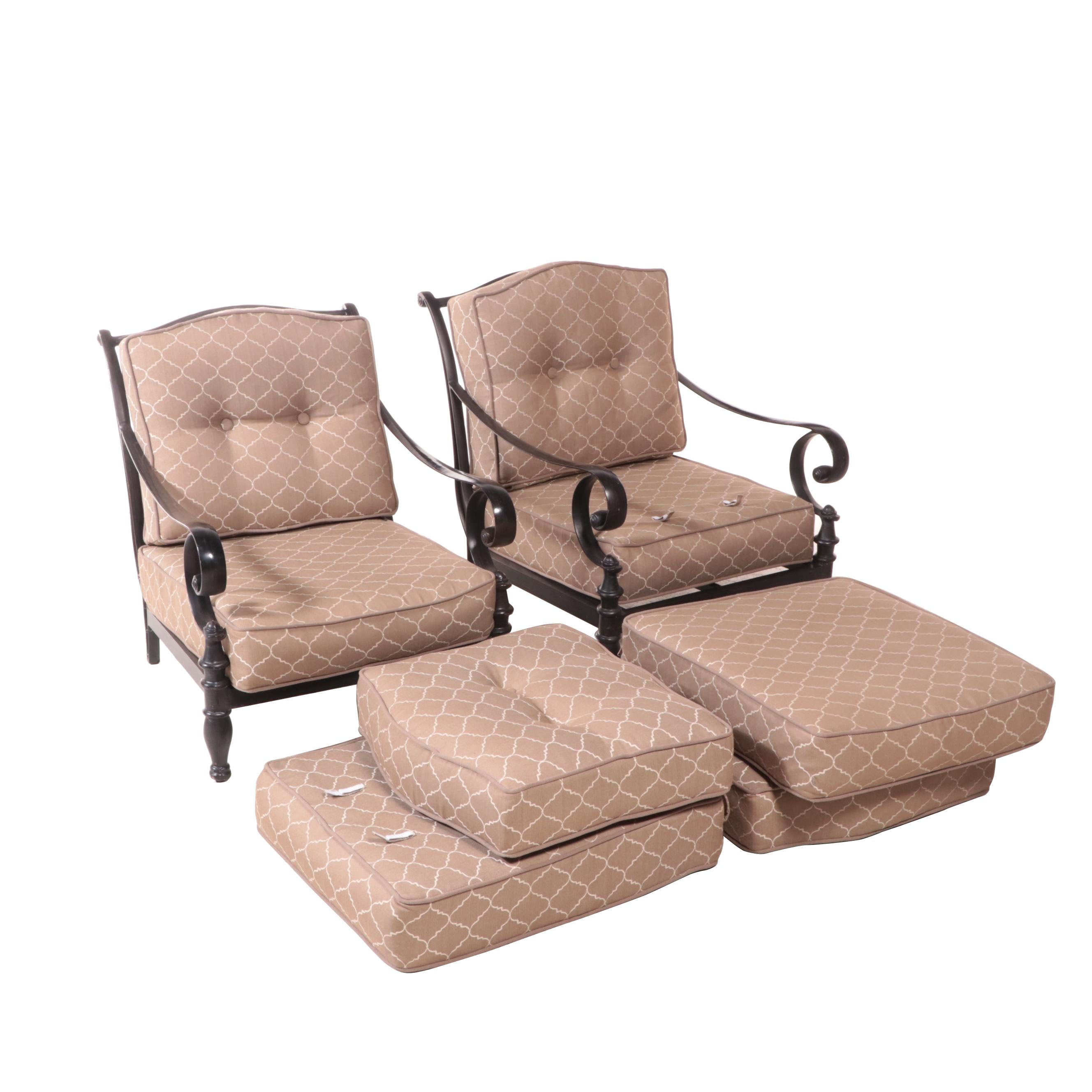 Frontgate Patio Lounge Chairs in Bronze Finish | EBTH