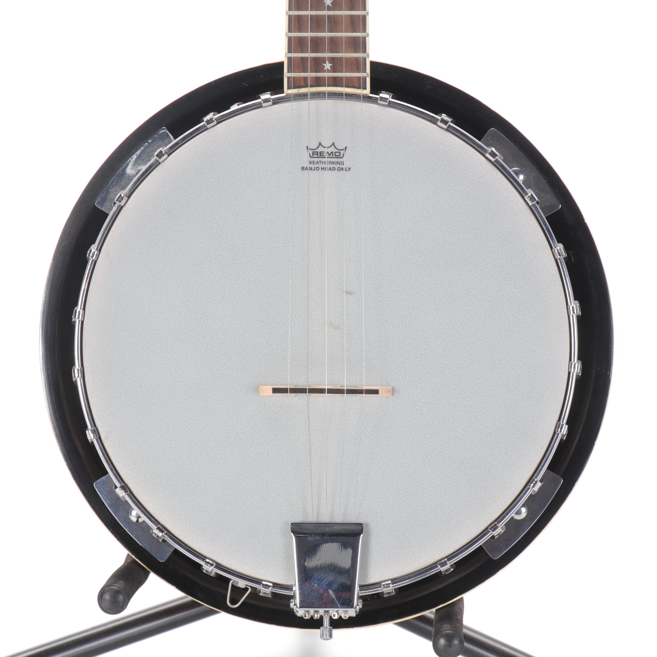 SX Guitars 5-String Closed Back Banjo with Nylon Bag | EBTH