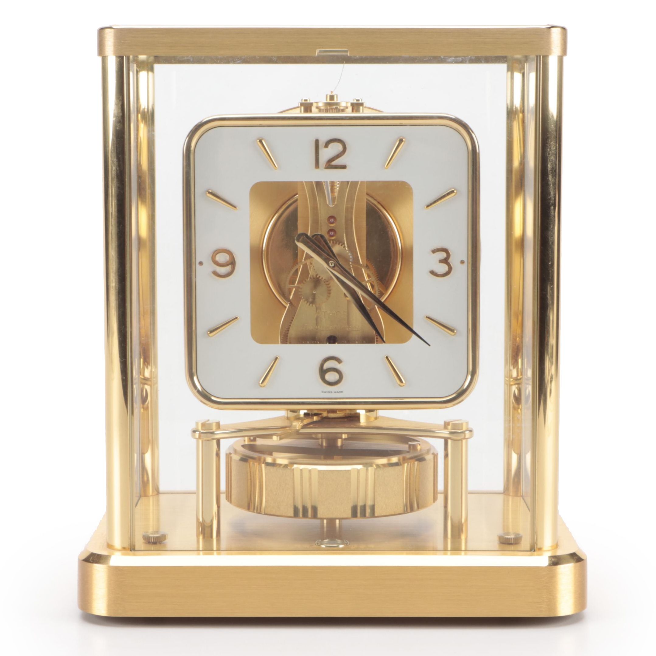 Jaeger-LeCoultre "Atmos" 540 Square Faced Mantel Clock | EBTH