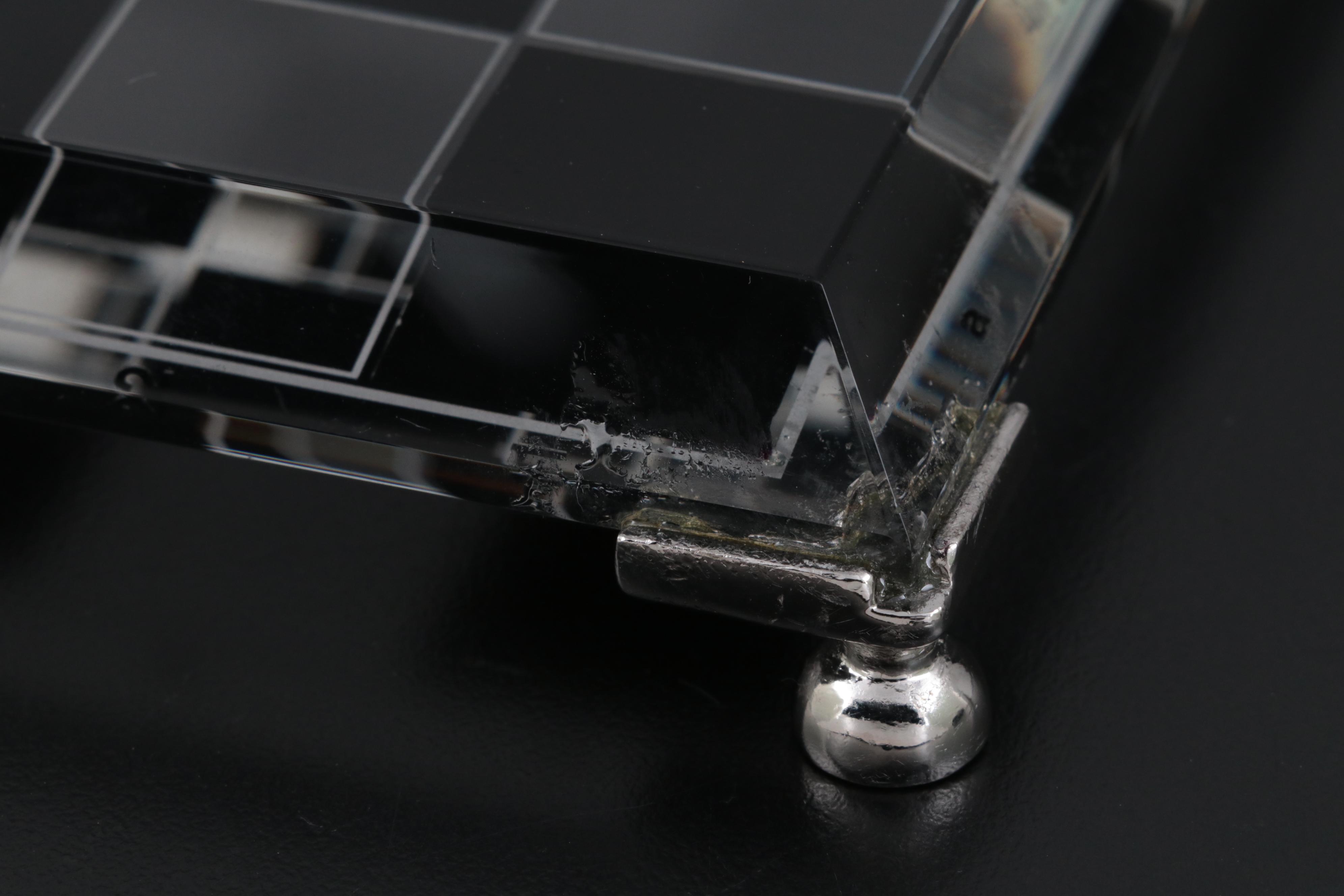 24K Gold Plate, Silver Plate and Crystal Chess Set Crystal Chess Board ...