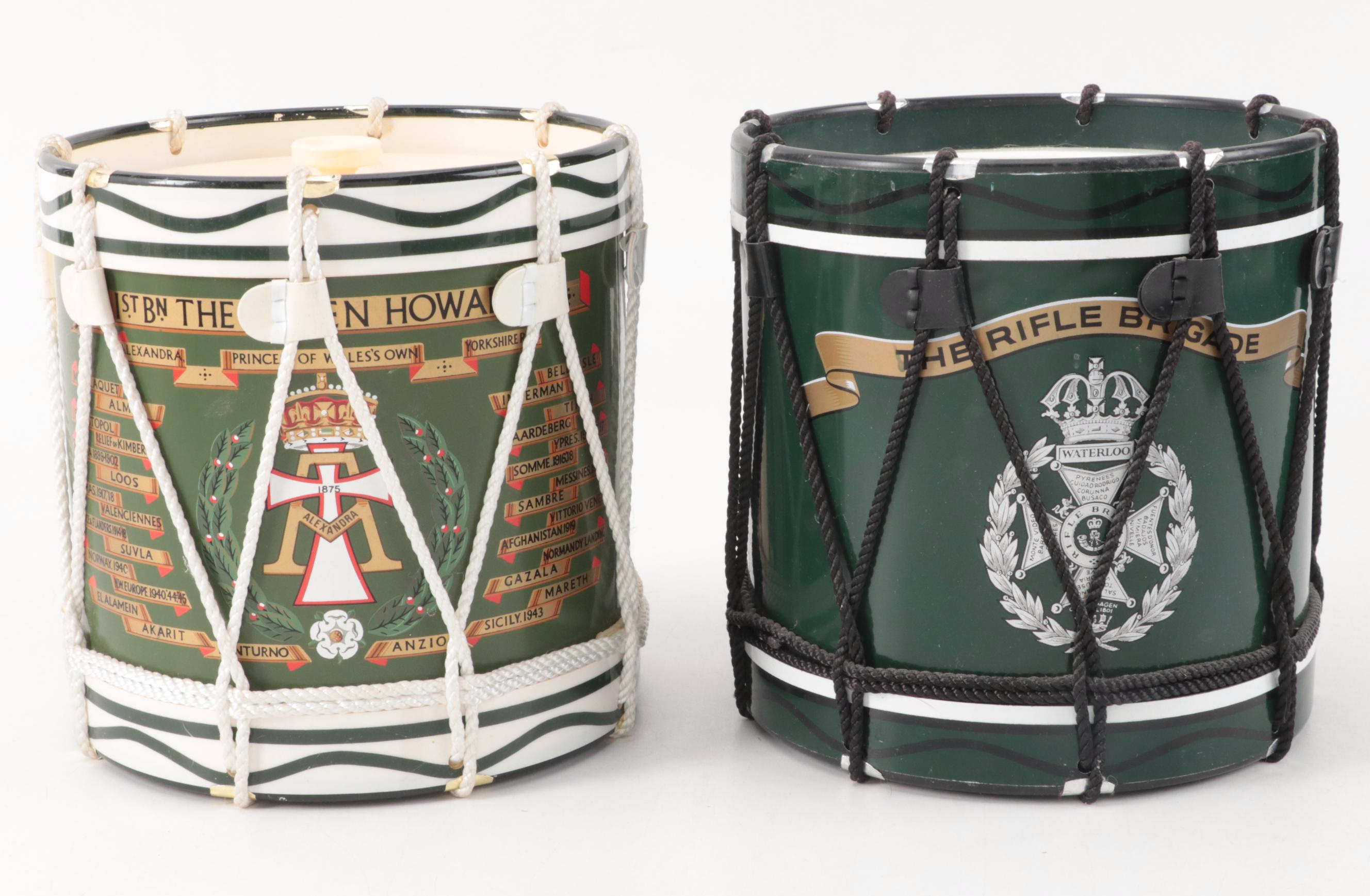Set of Regimental Replicas British Army Drums Ice Buckets | EBTH