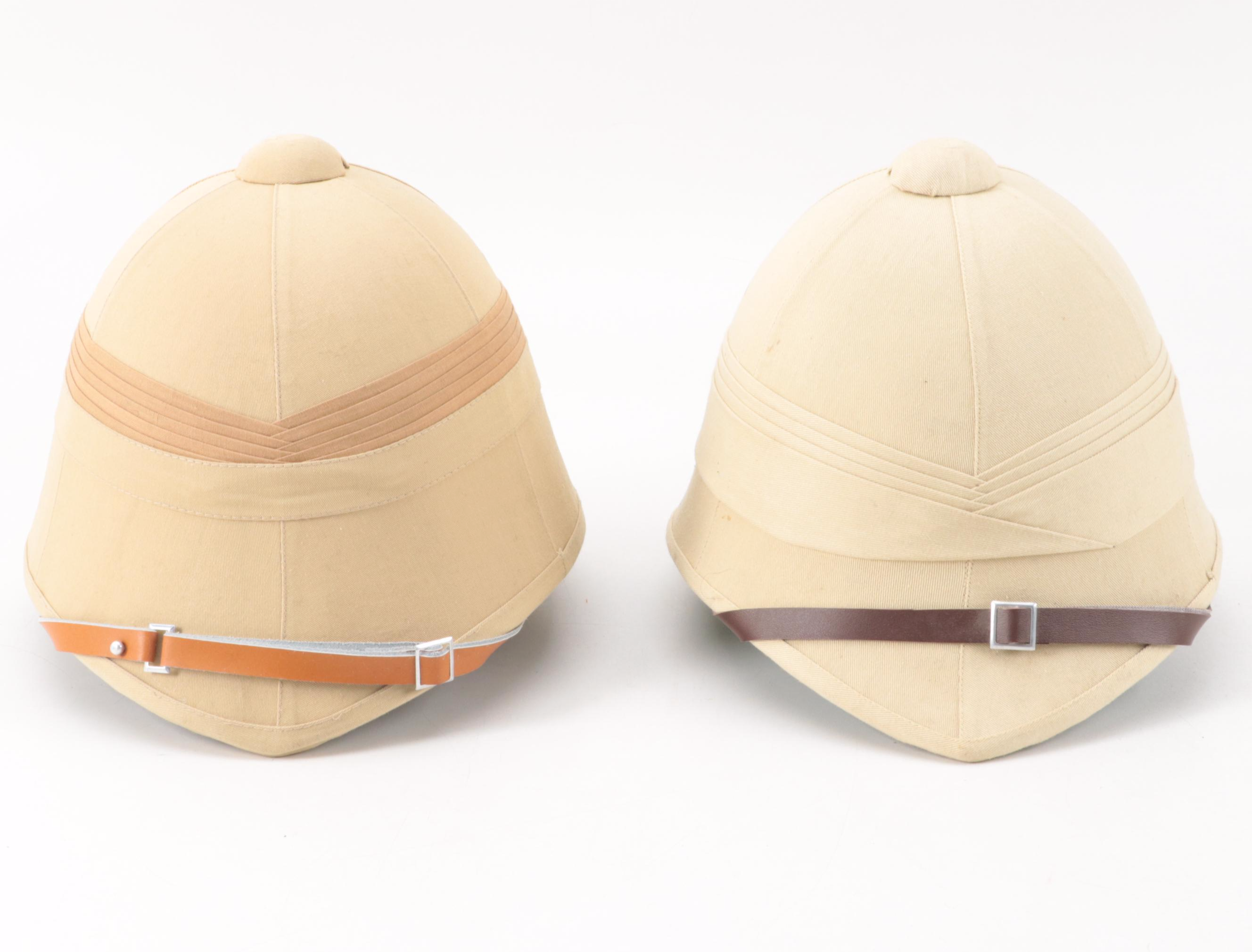 Set of Three Reproduction British P-1895 Pith Helmets | EBTH