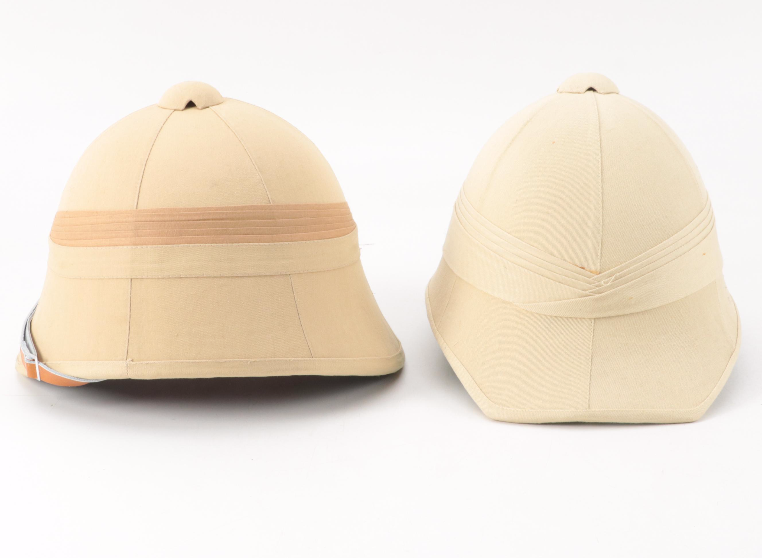 Set of Three Reproduction British P-1895 Pith Helmets | EBTH
