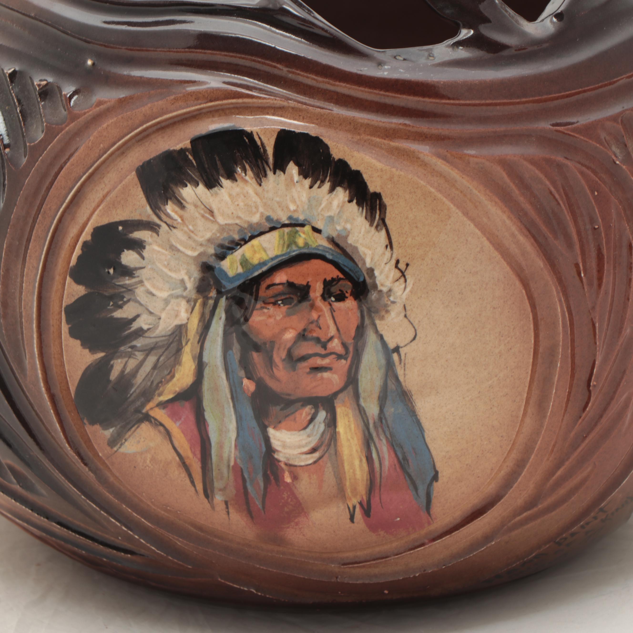 Rick Wisecarver Glazed Earthenware Portrait Vessel, Circa 1997 | EBTH