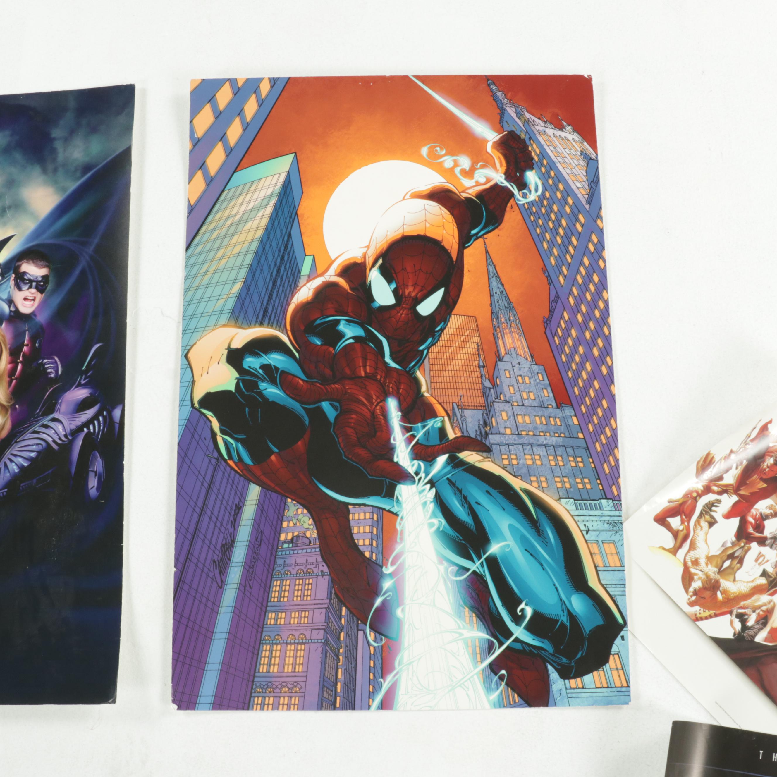 Marvel and DC Superhero Offset Lithograph Posters, Late 20th-21st ...