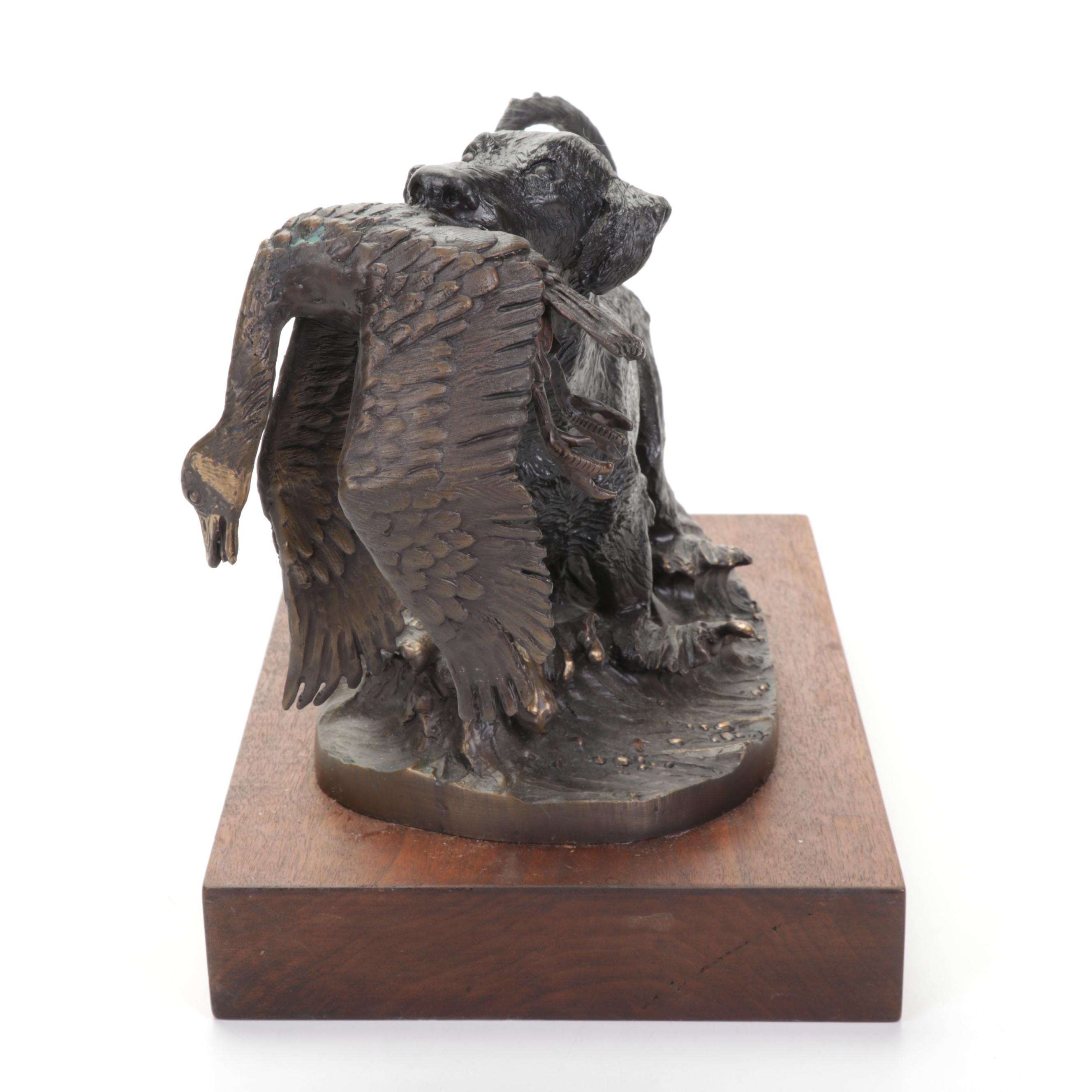 Tom Dale Palmerton "One Hell of a Dog" Bronze Sculpture | EBTH