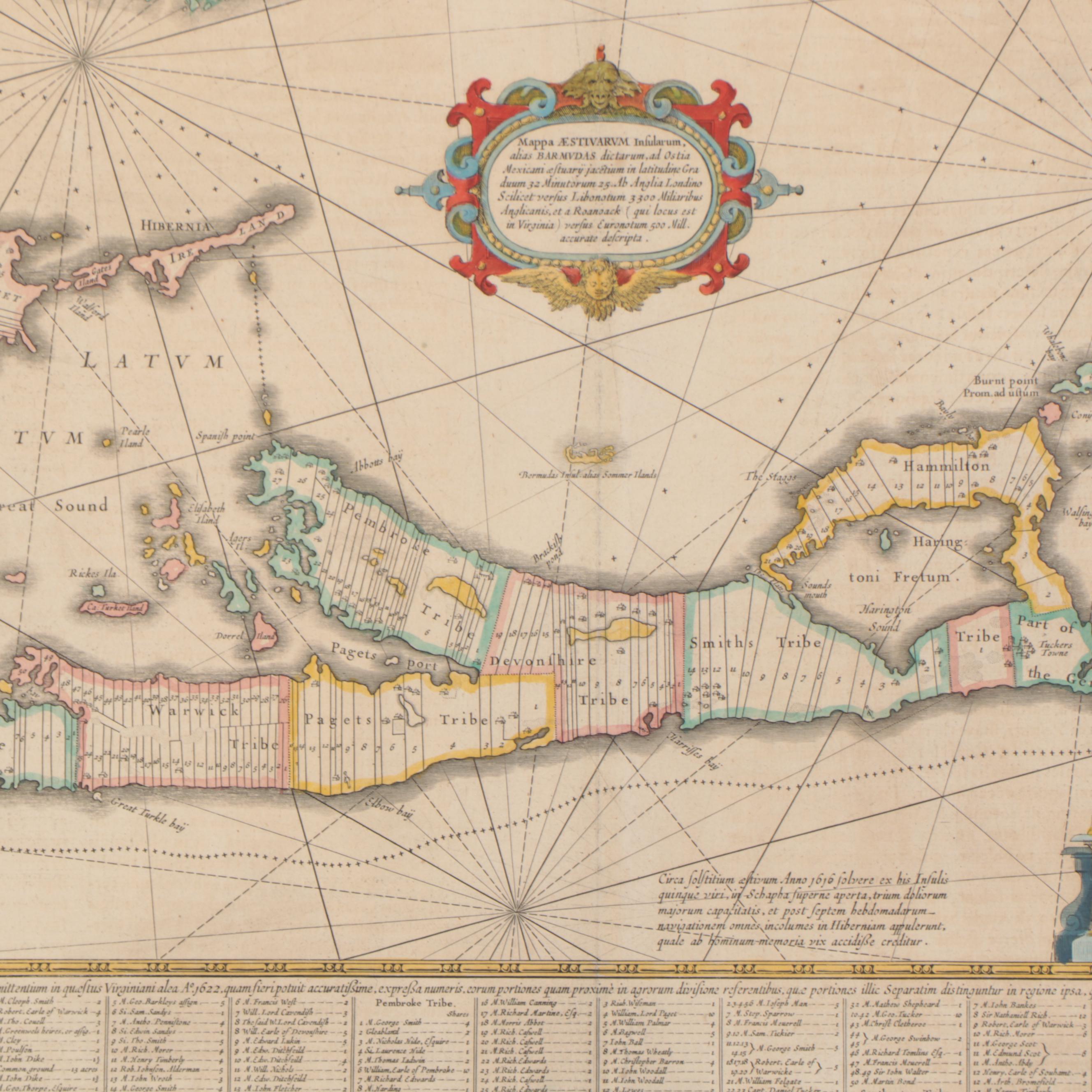 Henricus Hondius Map of Bermuda, circa 1635 | EBTH