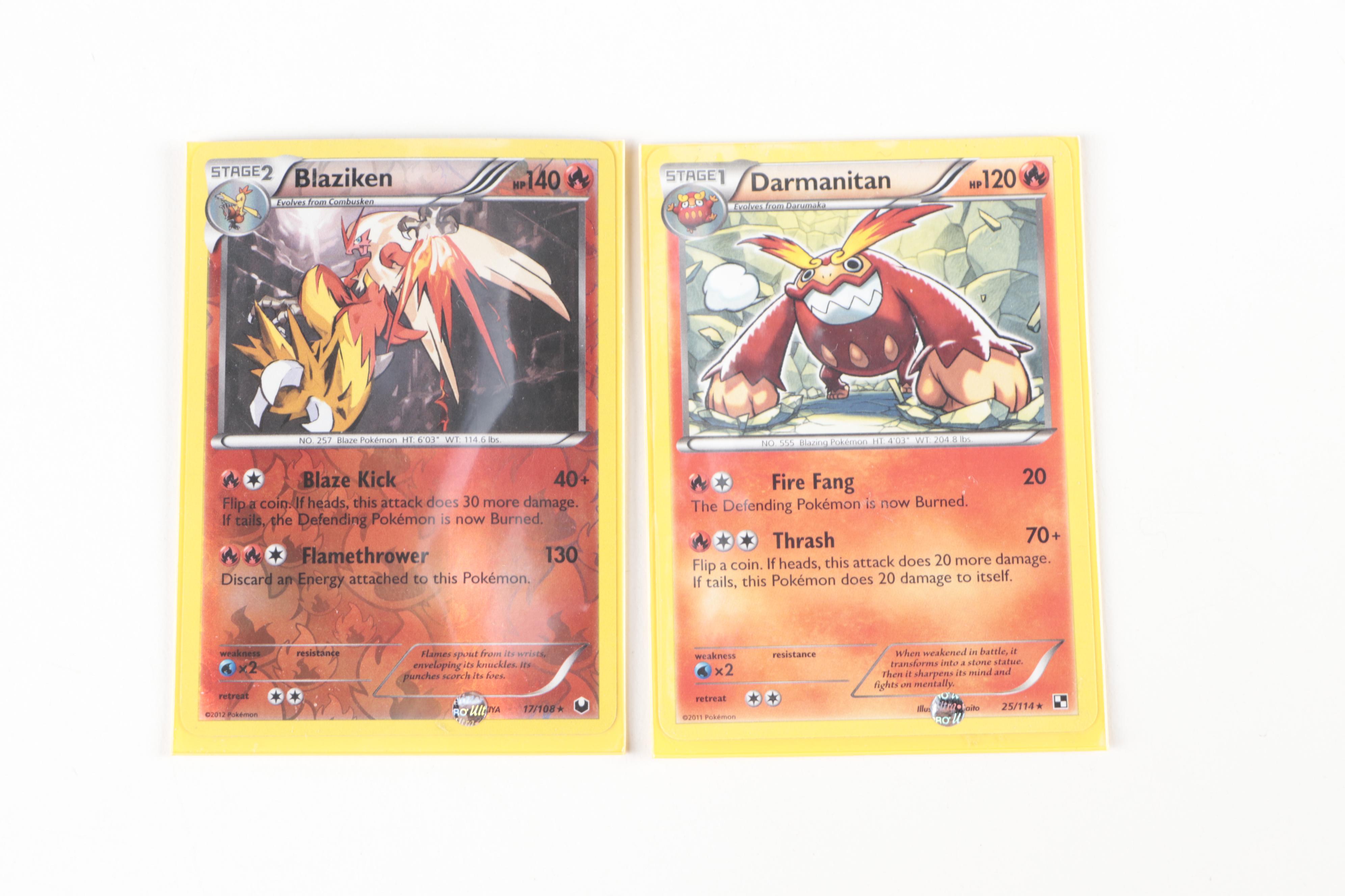 Pokémon Trading Cards Including 2003 Alakazam Holo, Entei, Cleffa and ...