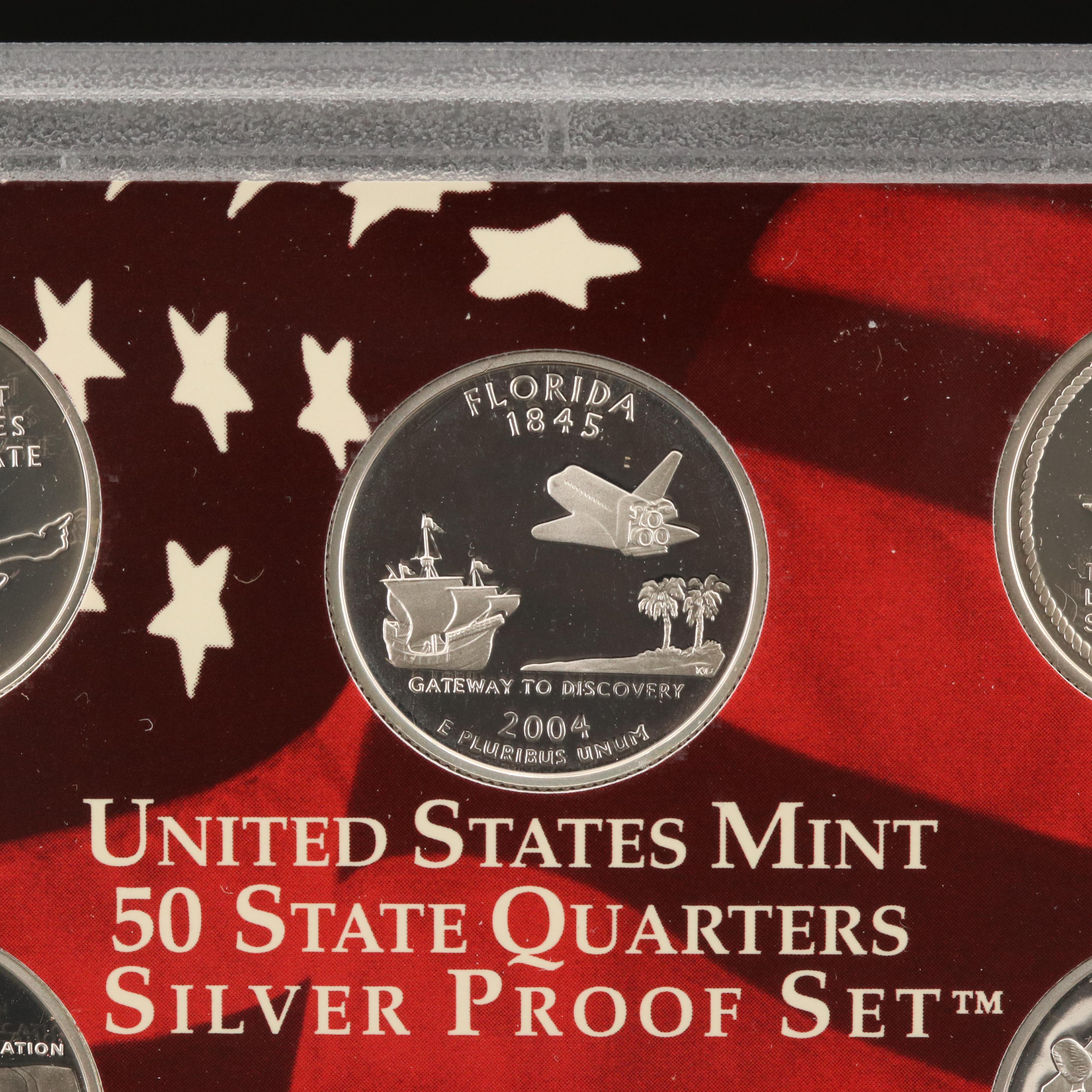 Four U.S. Mint Statehood Quarters Silver Proof Sets | EBTH