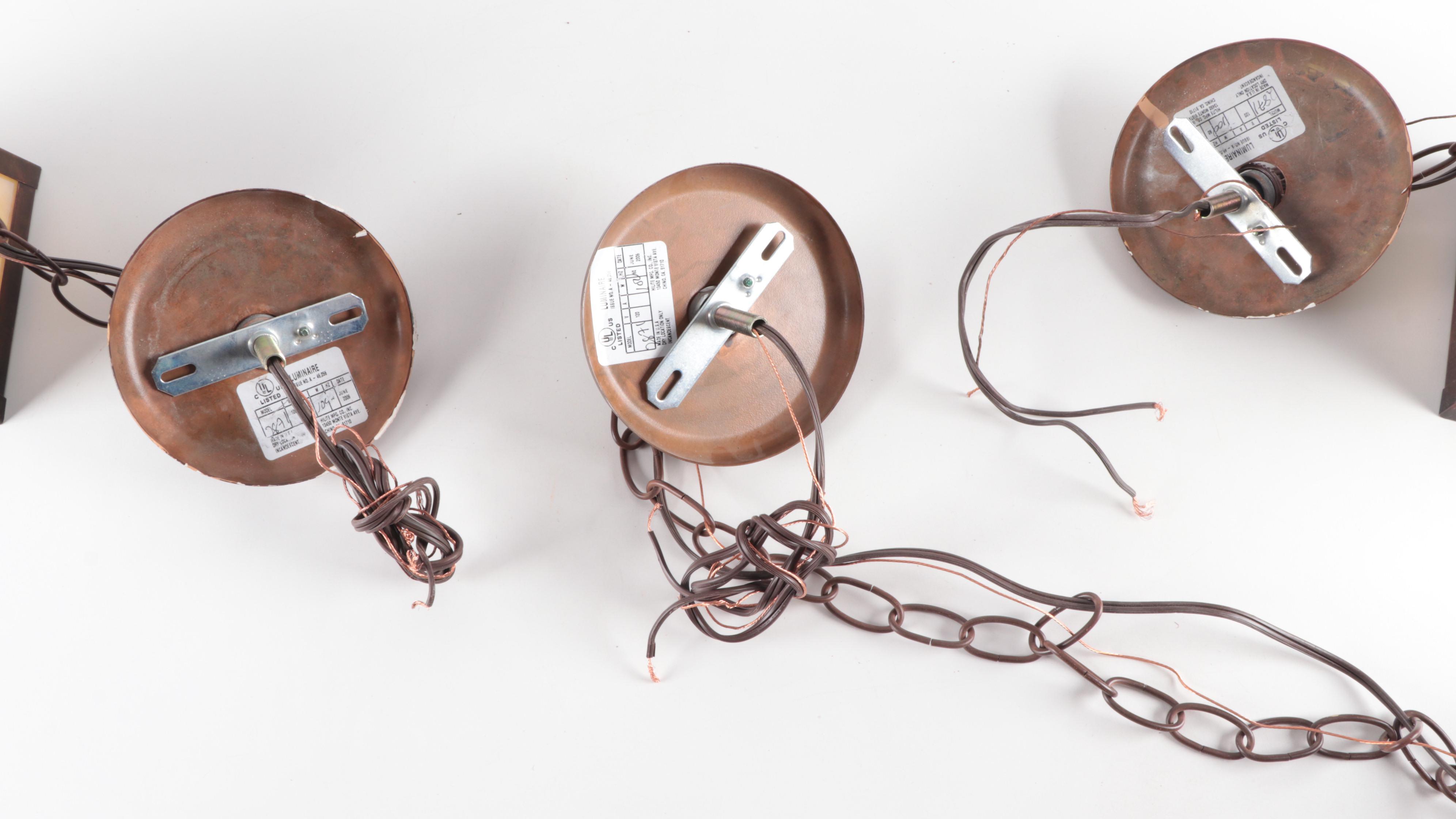 Hi-Lite Mfg. Co. Craftsman Style Pendant Lights | EBTH