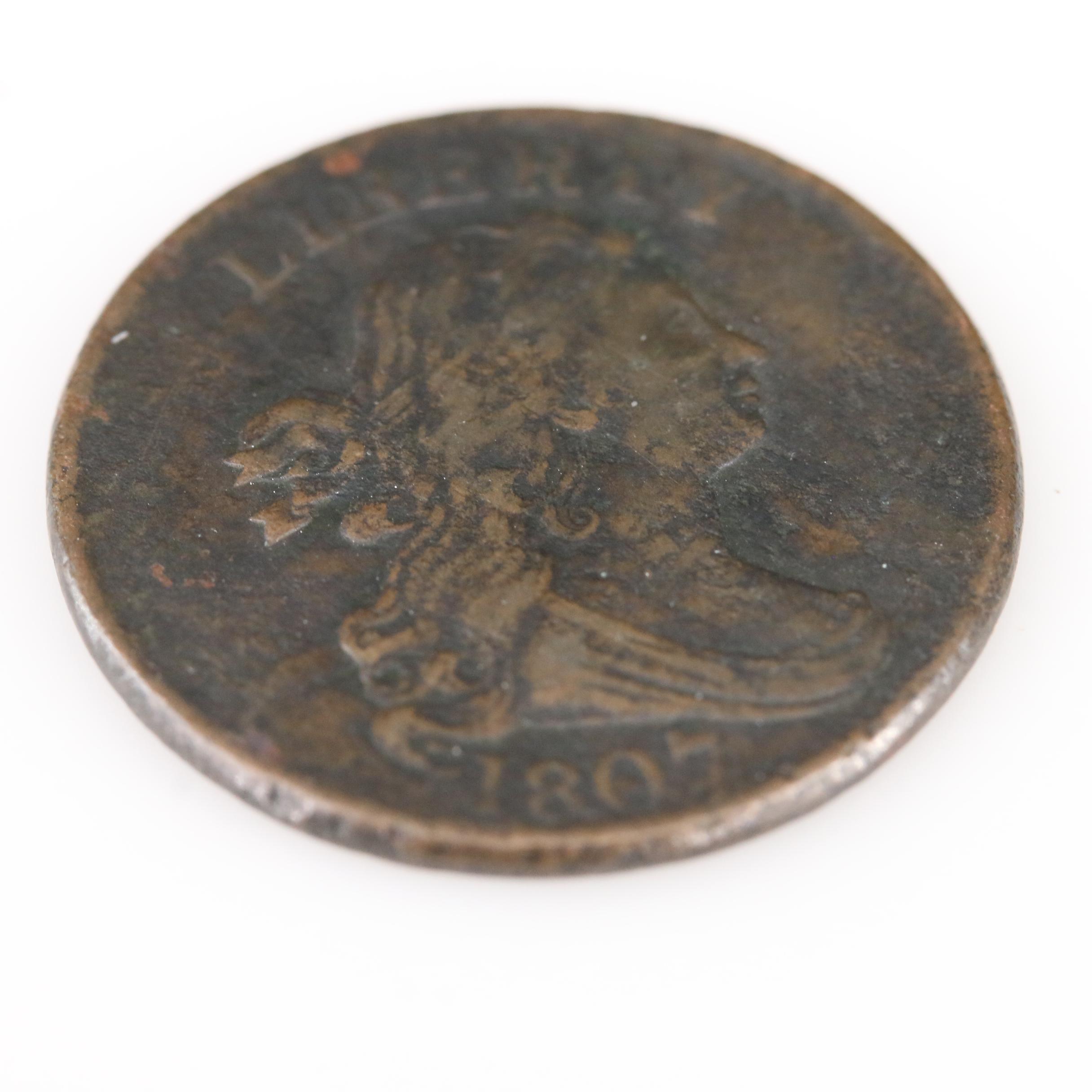 1807 Draped Bust Half Cent | EBTH