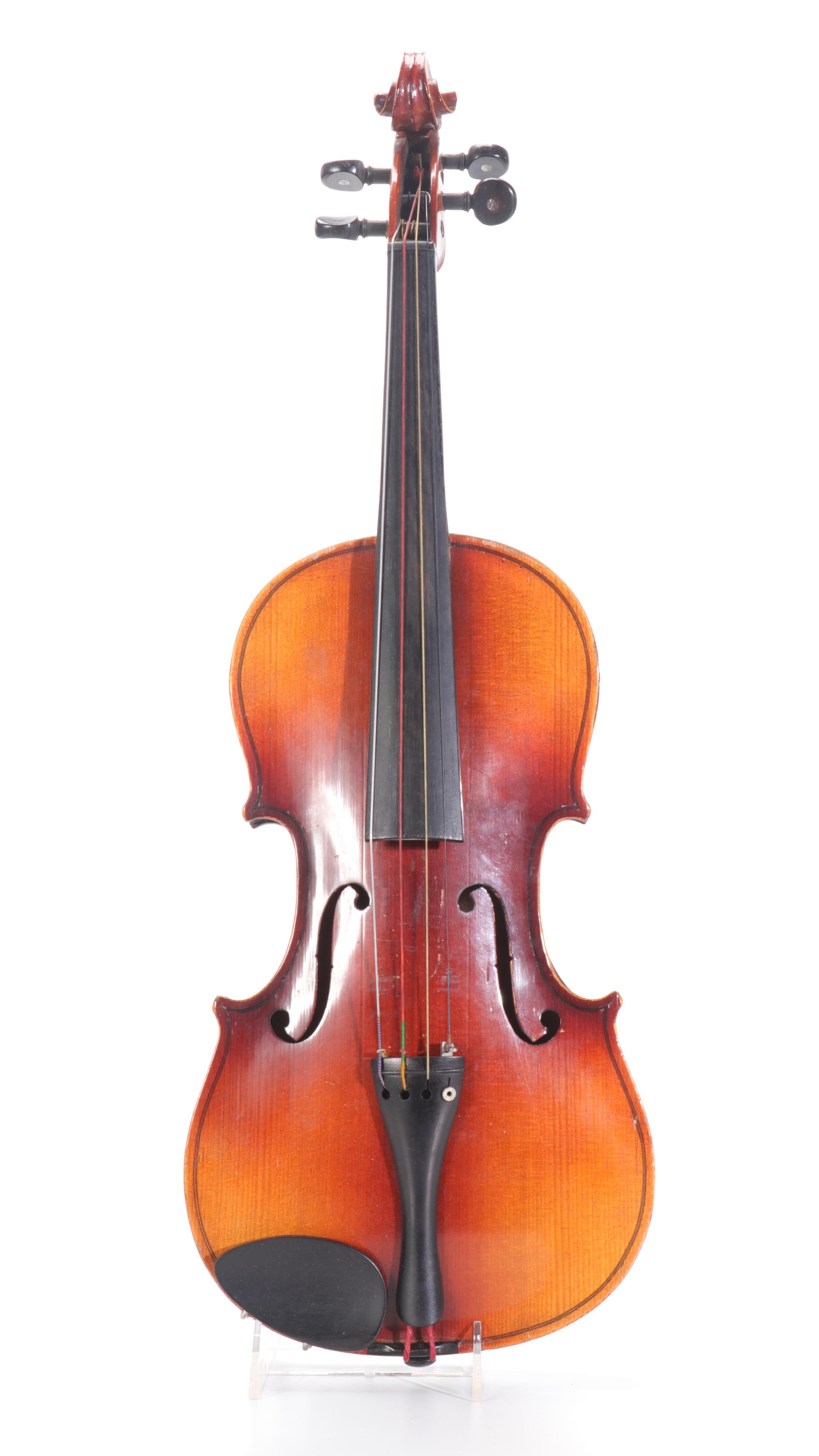 Stradivarius Replica 4/4 Violin with Bow and Case | EBTH