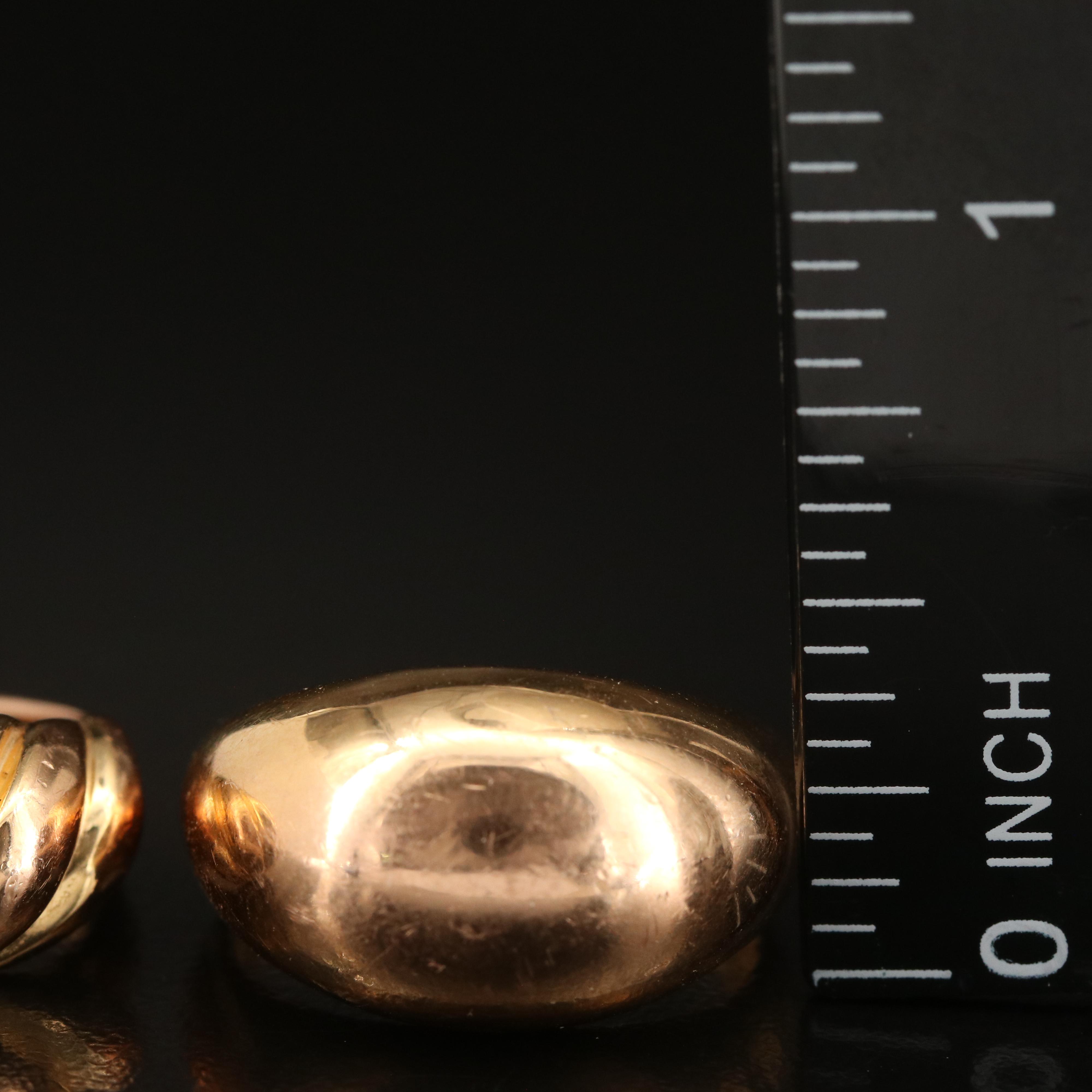 Sterling Domed and Fluted Rings | EBTH