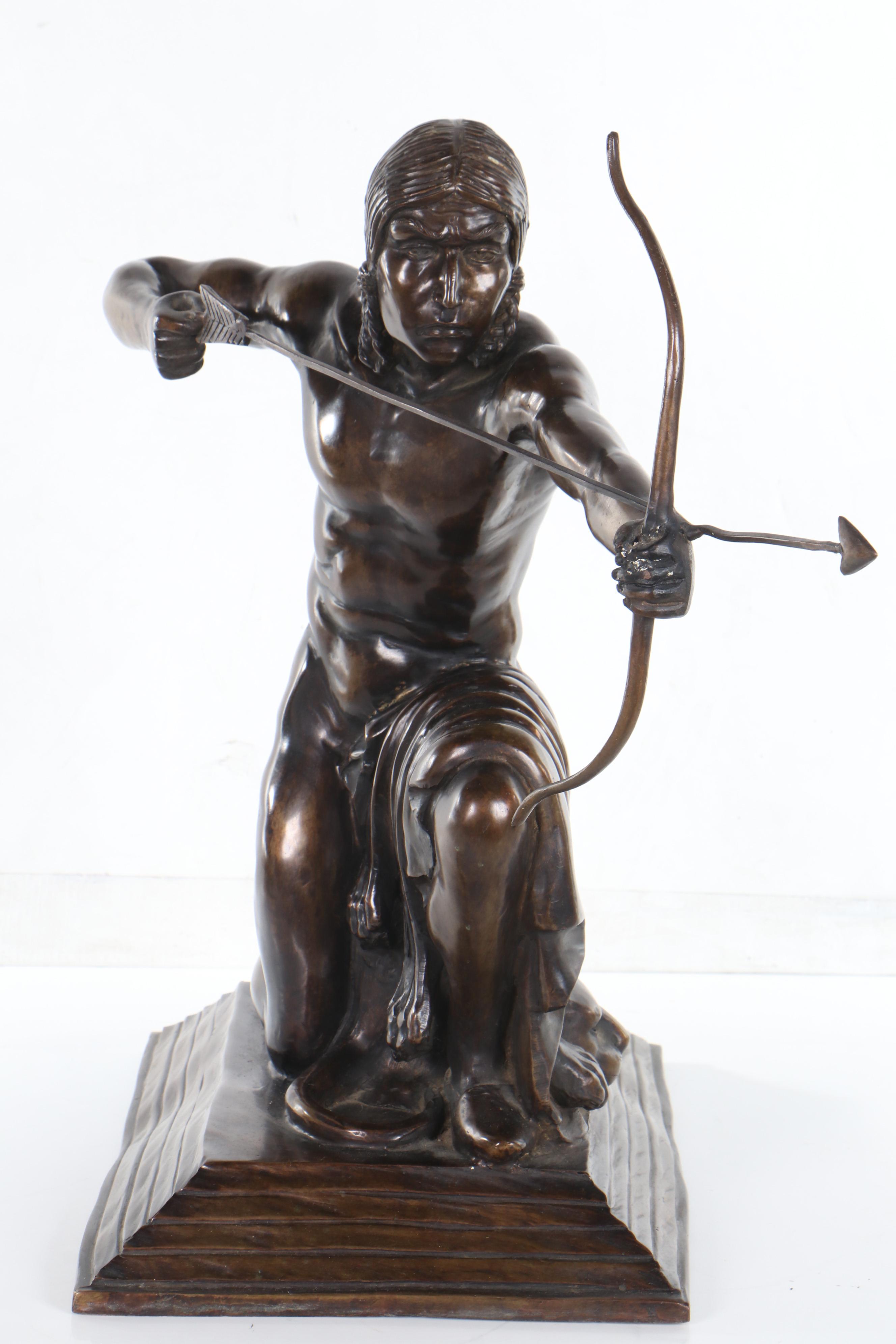 Bronze Sculpture After Paul Manship "Indian Hunter" | EBTH